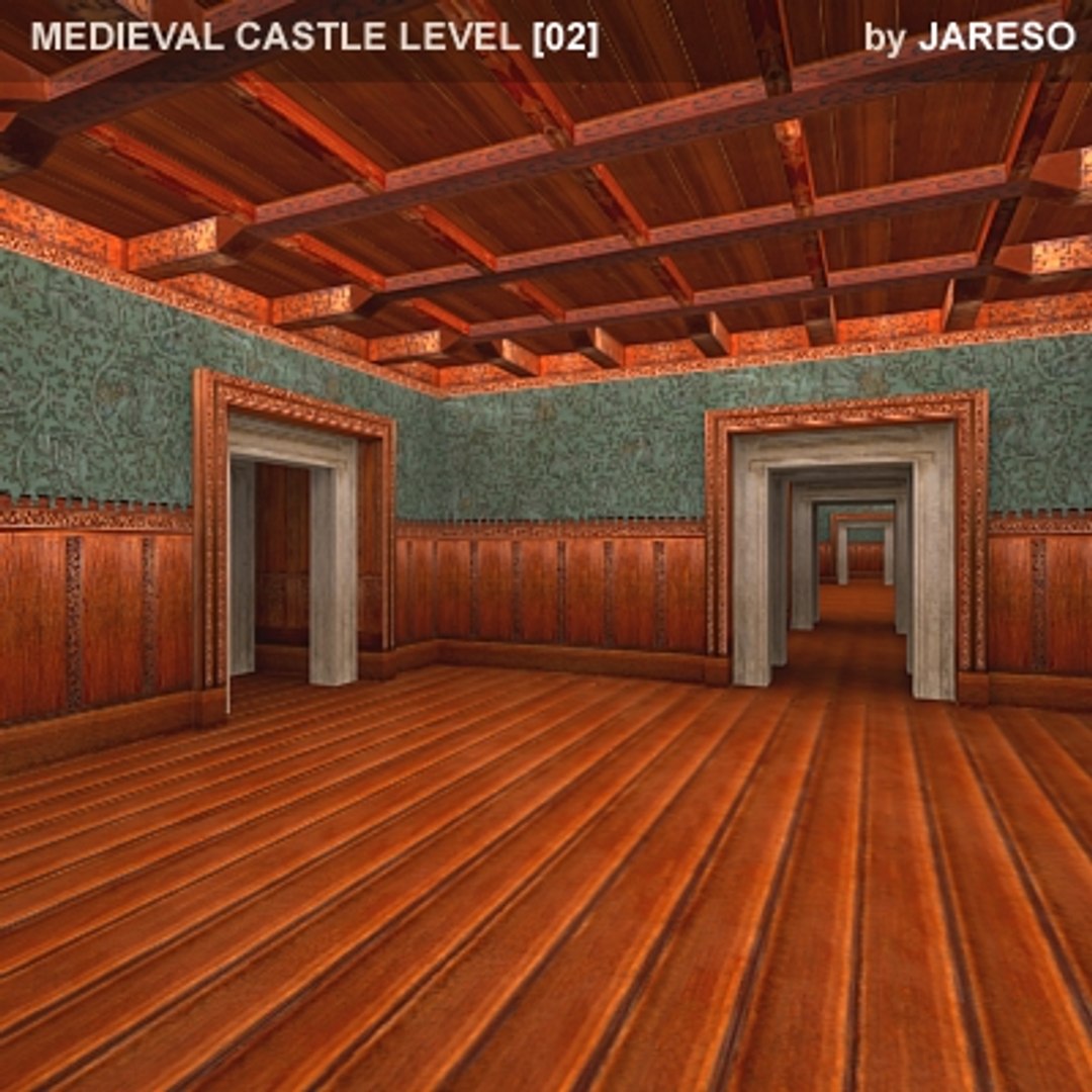 Level Medieval Castle - 3d Model