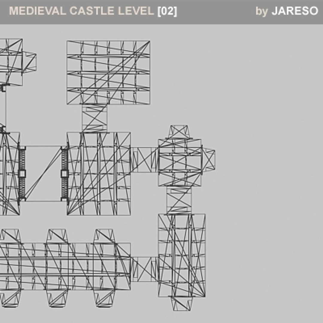 Level Medieval Castle - 3d Model