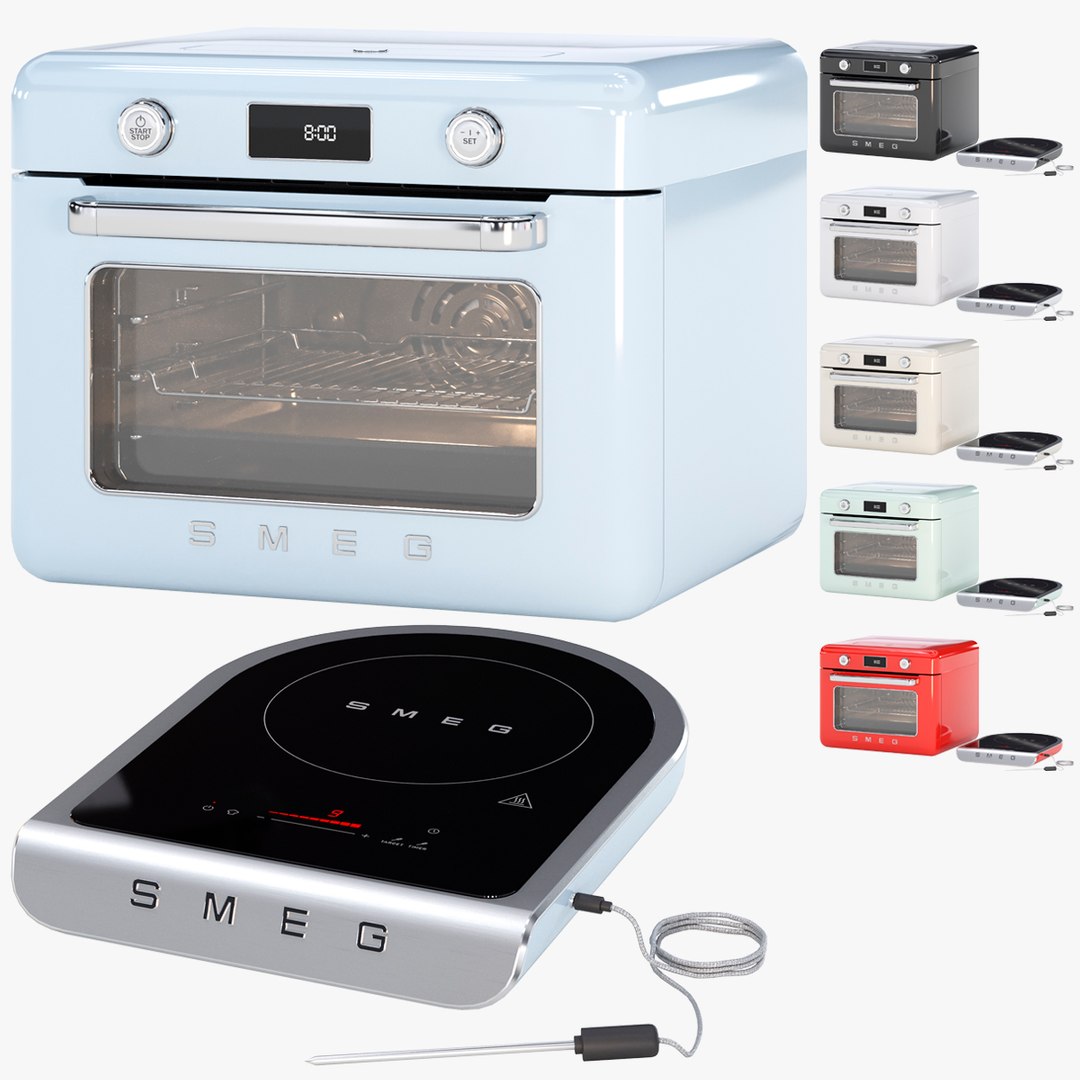 Smeg Collection Of Appliancesset Set 1 3D Model - TurboSquid 2357237