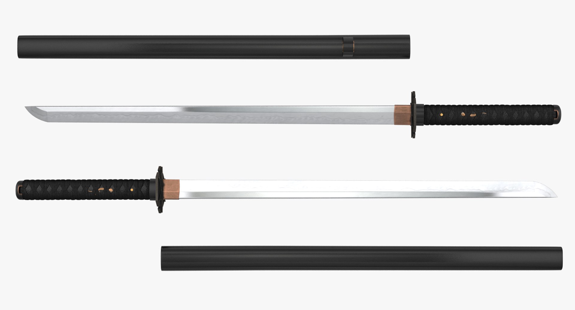 Short Japan Sword Ninjato 3ds