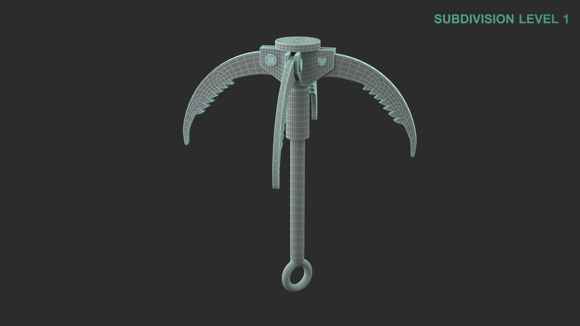 Grappling Hook 3d Model Turbosquid 1829191