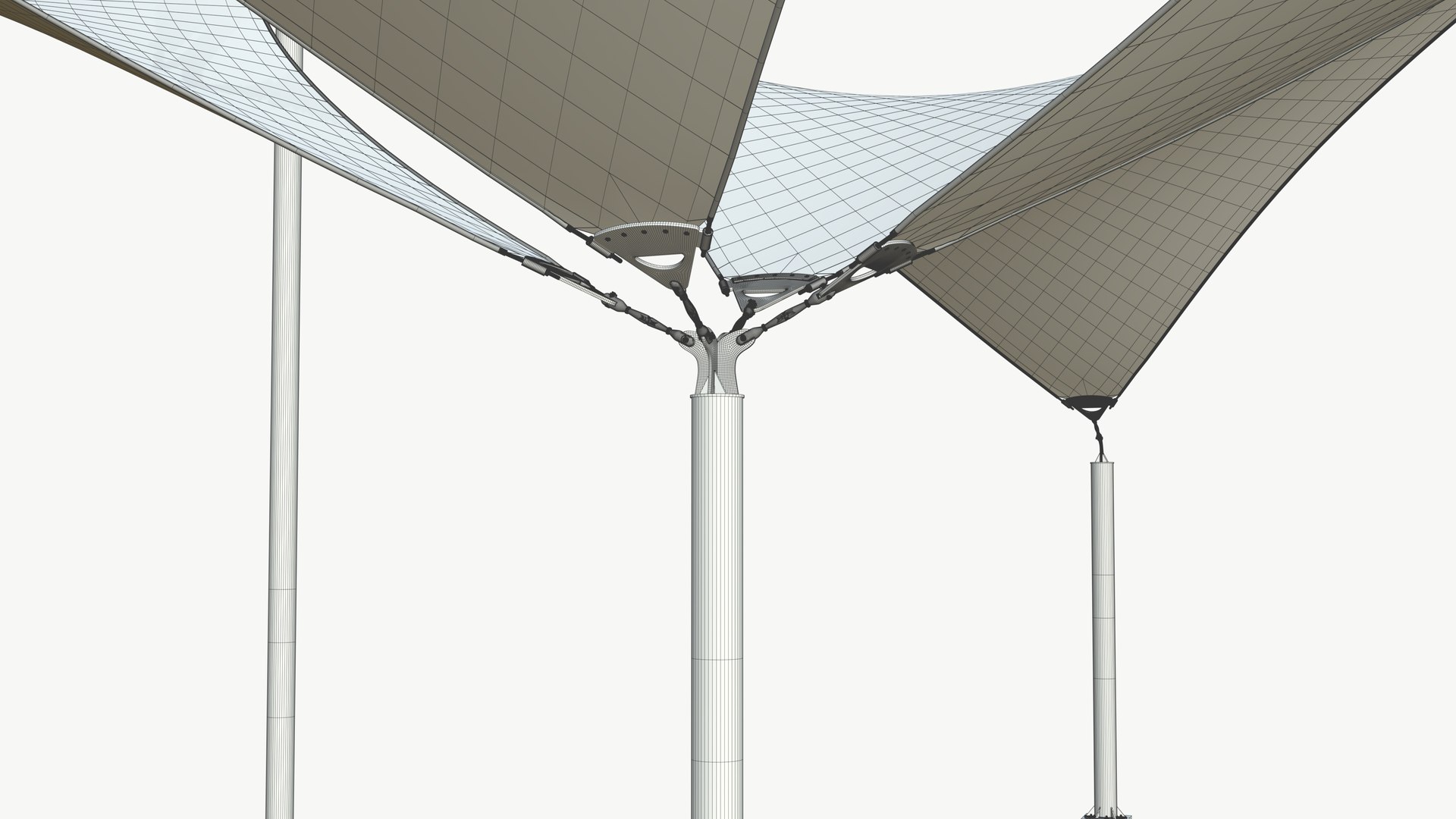 3D Tensile Structure Arch - TurboSquid 2152703