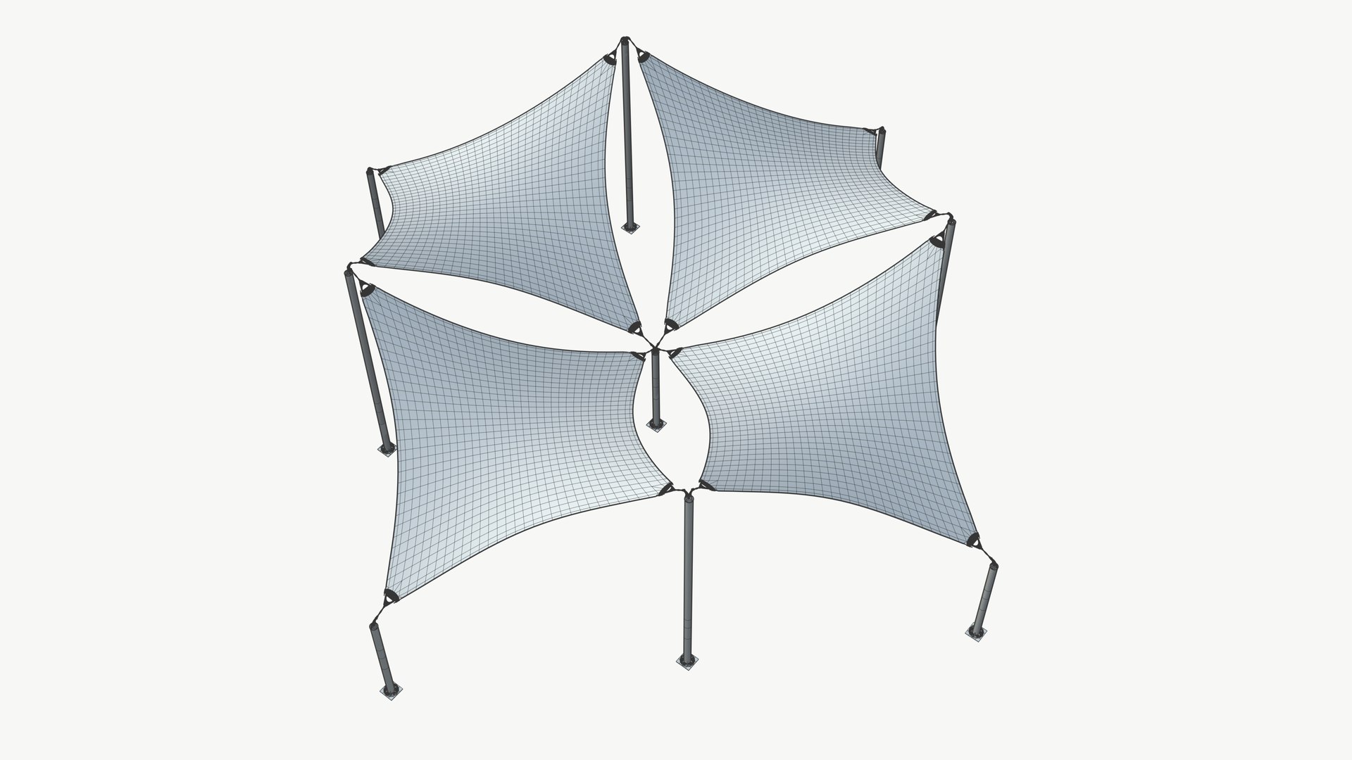 3D Tensile Structure Arch - TurboSquid 2152703