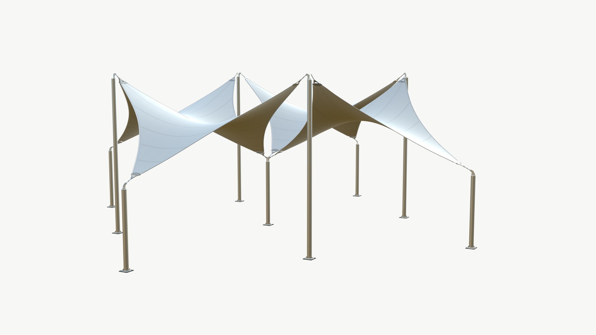 3D Tensile Structure Arch - TurboSquid 2152703