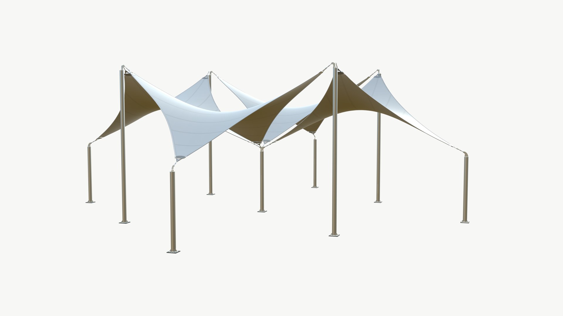 3D Tensile Structure Arch - TurboSquid 2152703