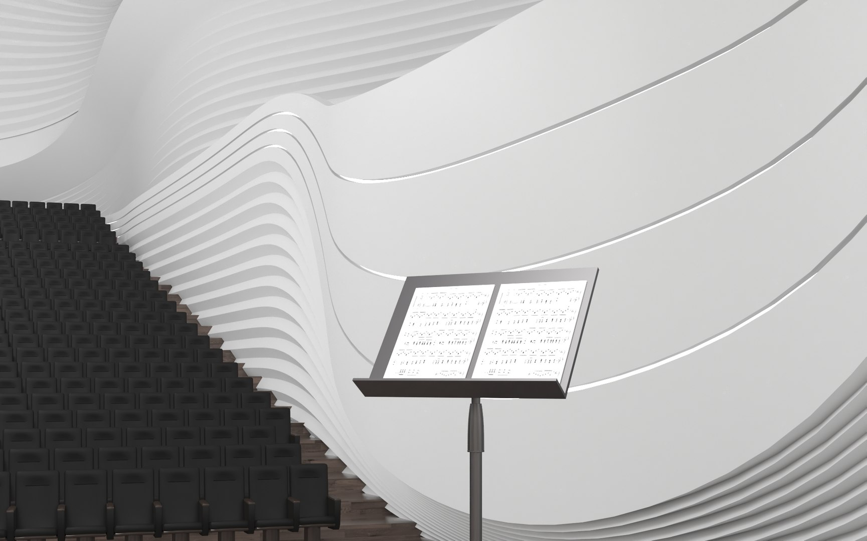 Modern Auditorium Scene 3D Model - TurboSquid 2477360