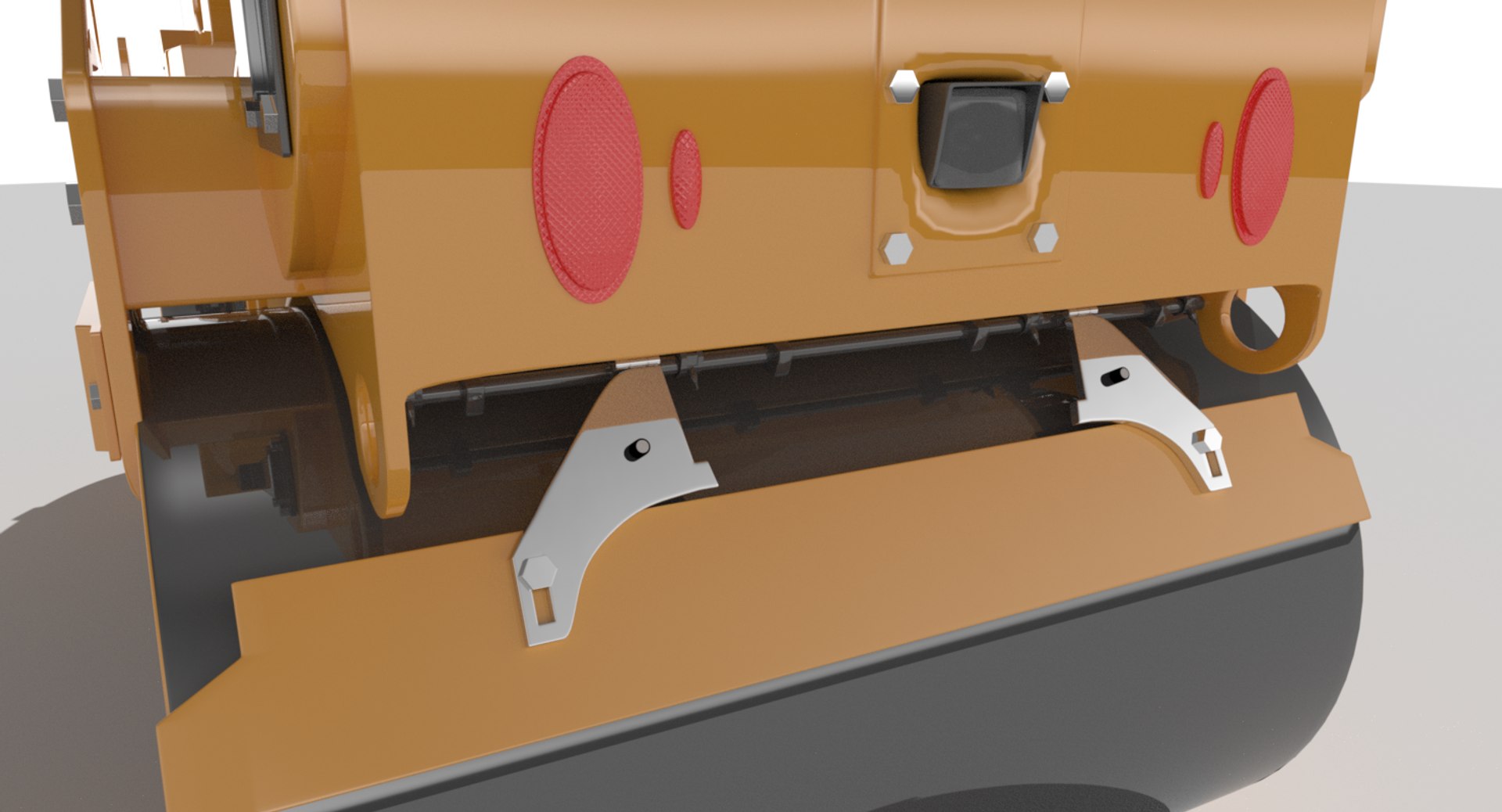 3d Model Of Road Roller Compactor Vehicle