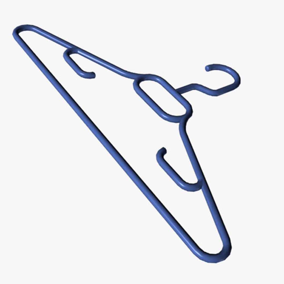 3ds max plastic coat hanger