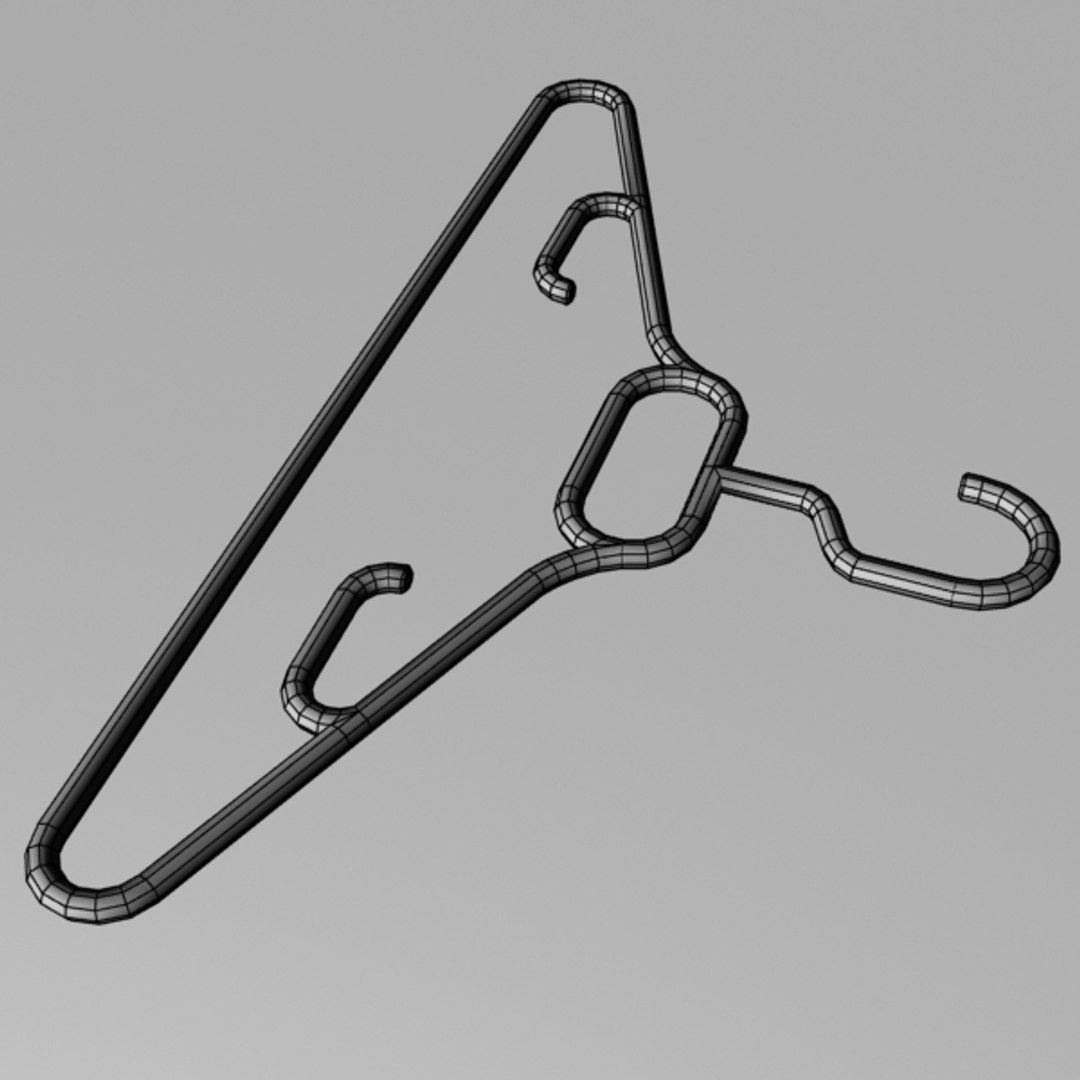 3ds Max Plastic Coat Hanger