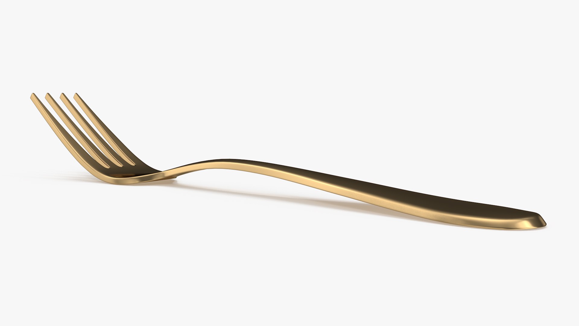 Golden Dessert Fork 3D - TurboSquid 2040319