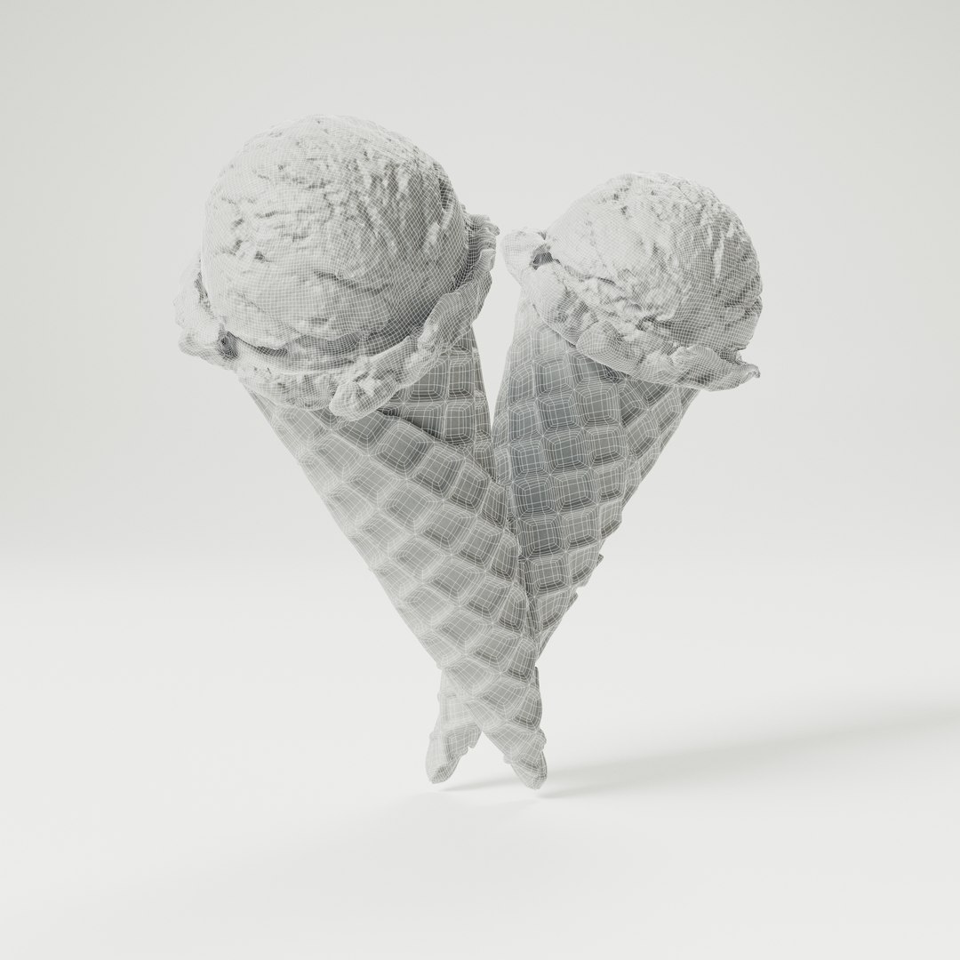 Ice Cream Cone 3D Model - TurboSquid 1951934