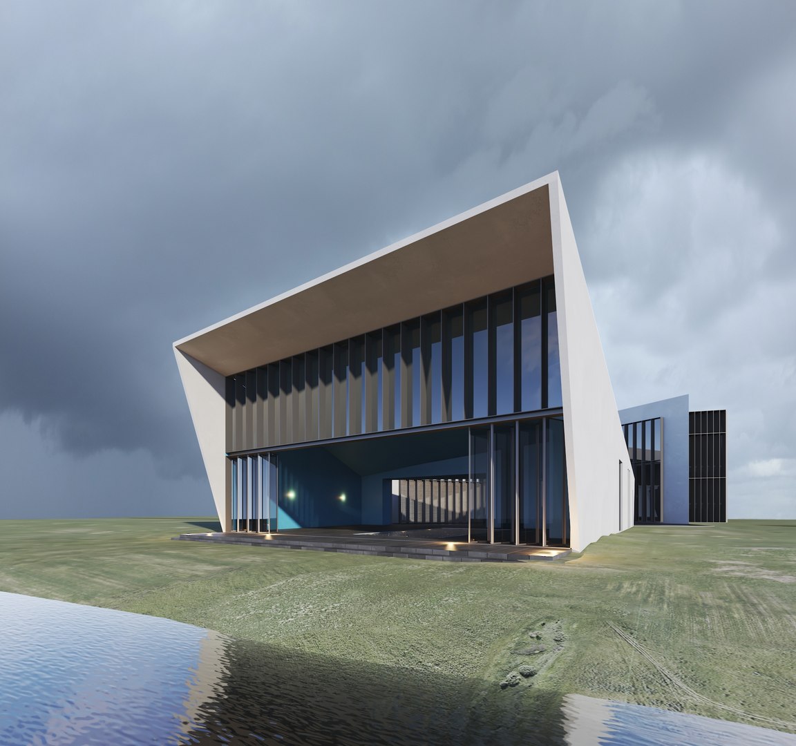 3D Model Lake House - TurboSquid 1837306