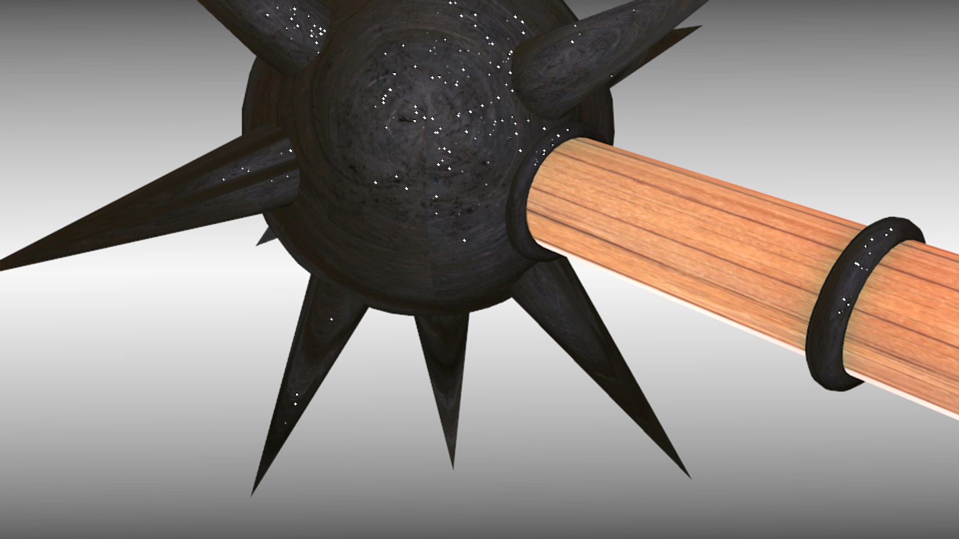 Medieval Spiked Mace Blunt 3d Model
