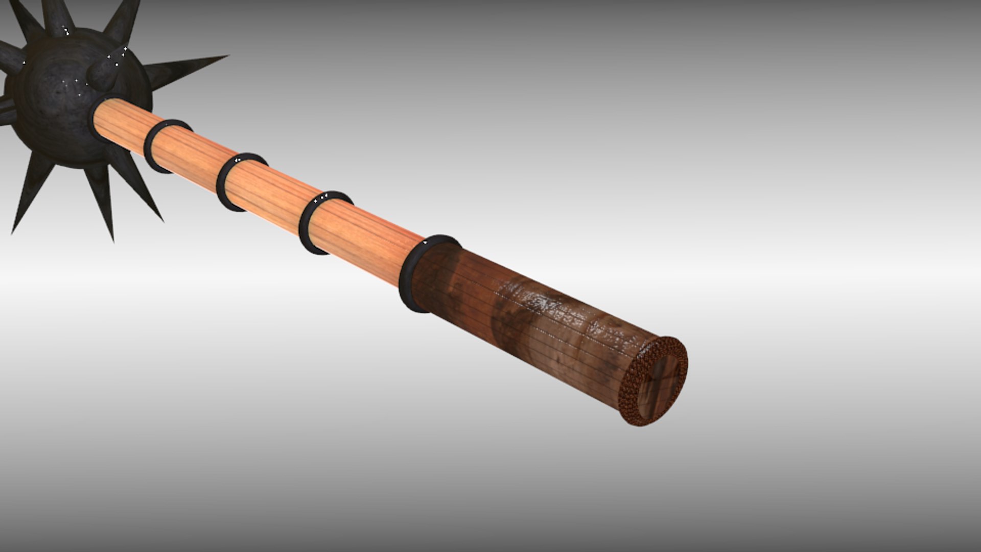 Medieval Spiked Mace Blunt 3d Model