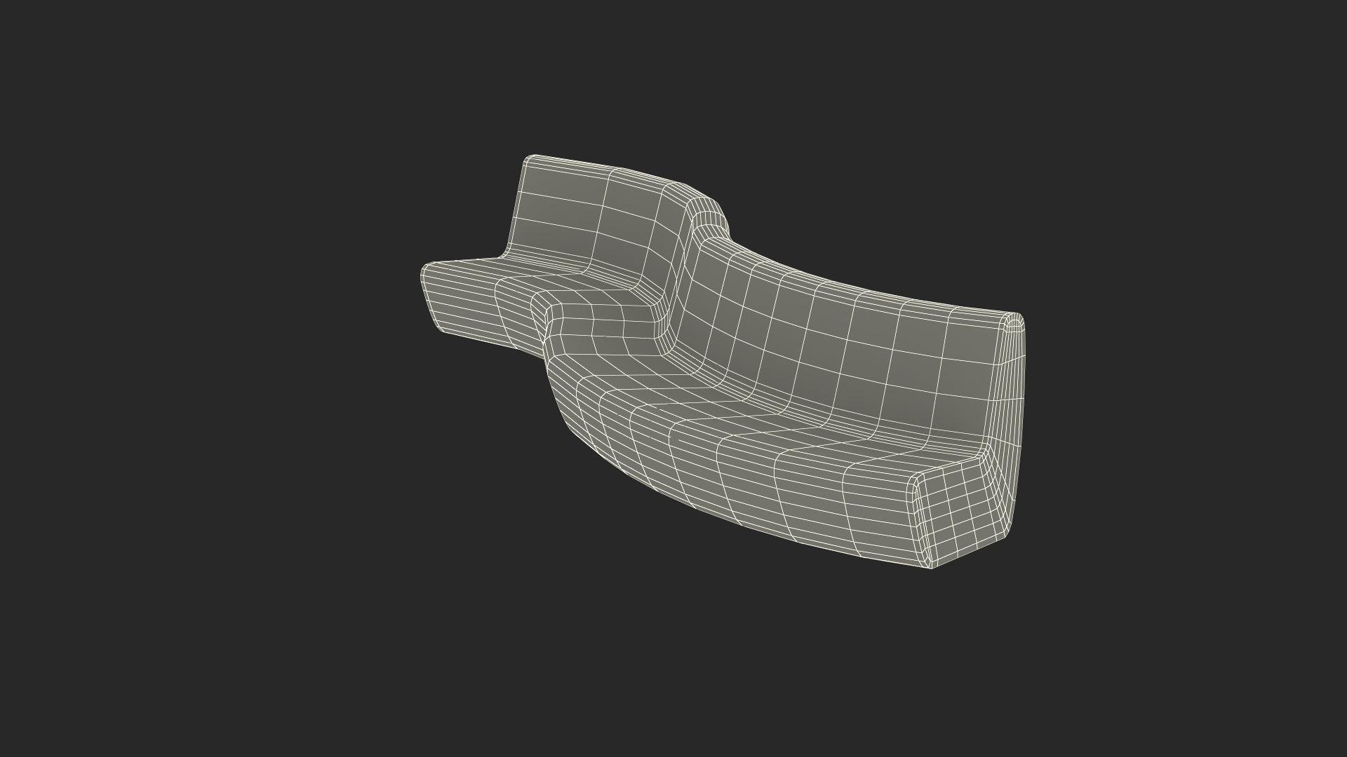 Wave Bench 3D Model - TurboSquid 2309995