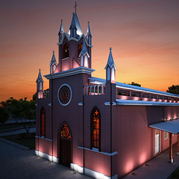 3d latin church model