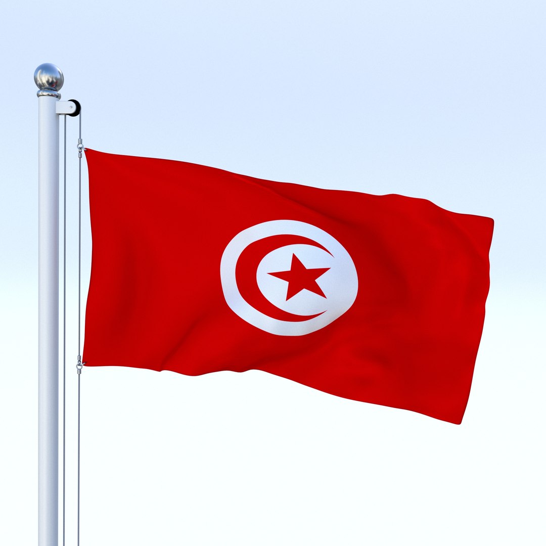 3d model of flag pole