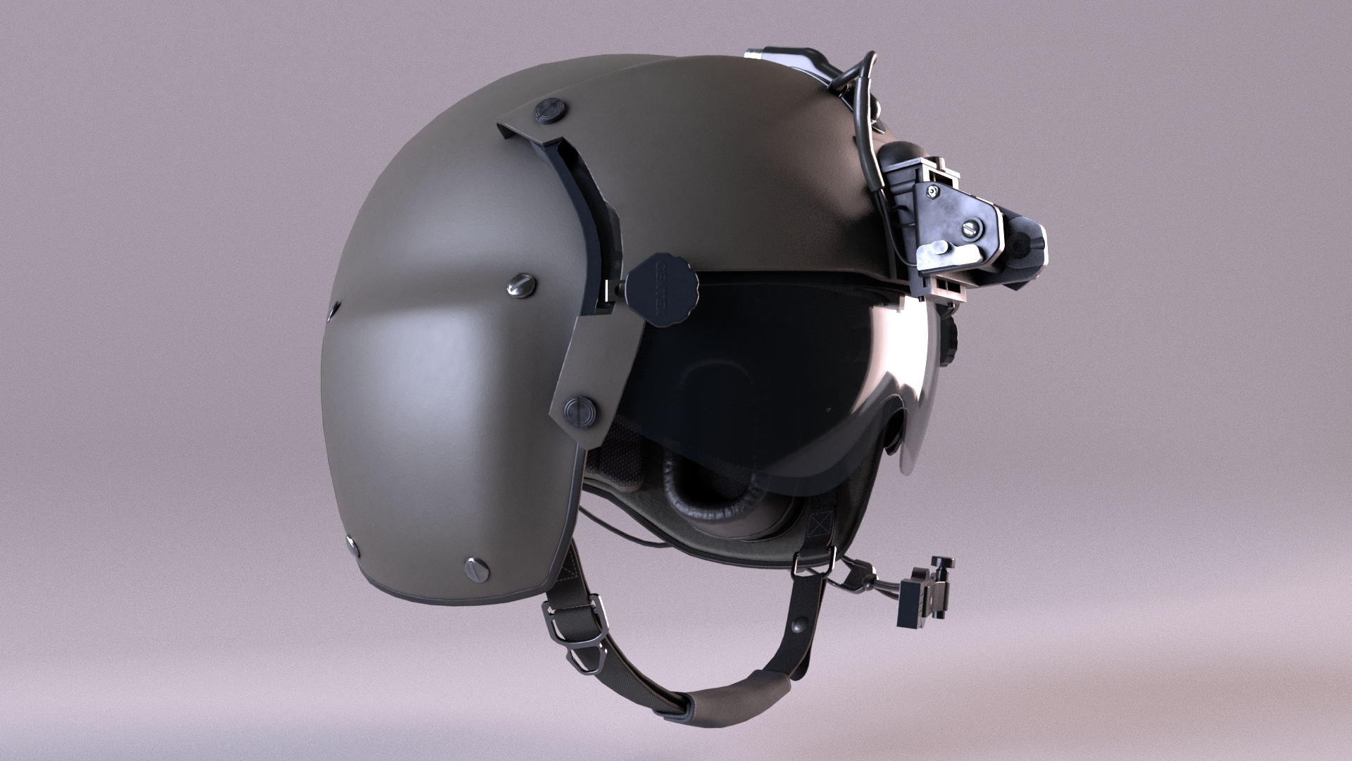 3D Military Helicopter Helmet Gentex HGU 56P - TurboSquid 1770109
