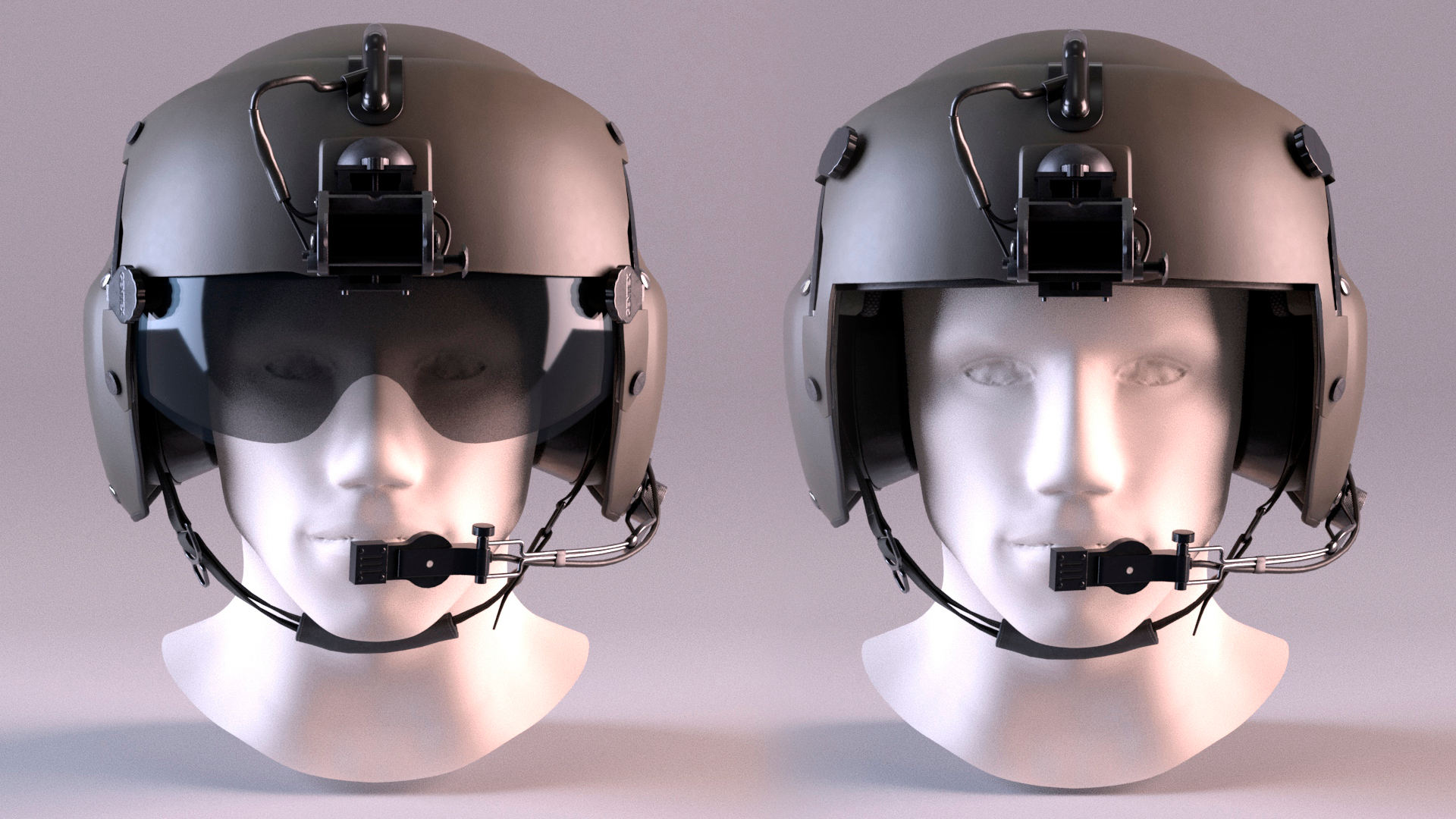 3D Military Helicopter Helmet Gentex HGU 56P - TurboSquid 1770109