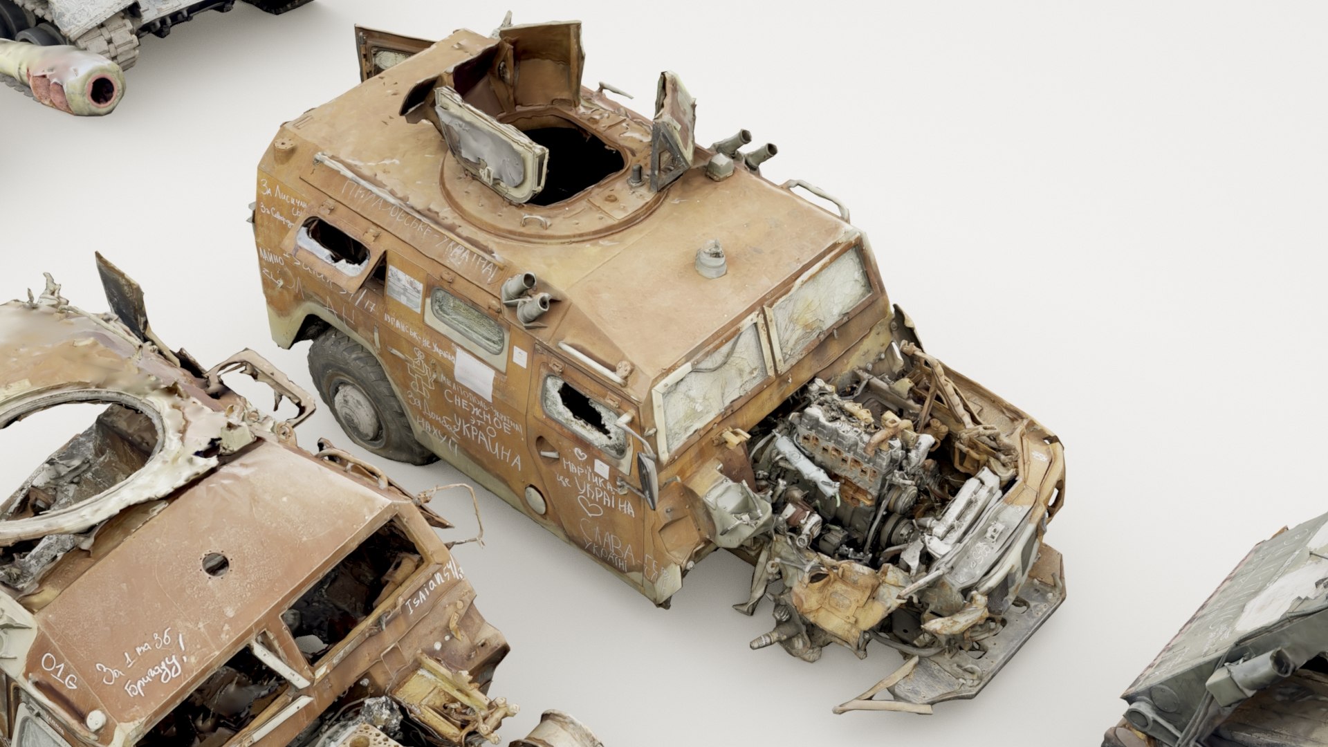 3D Destroyed russian armored vehicles Vol2 - TurboSquid 2142084