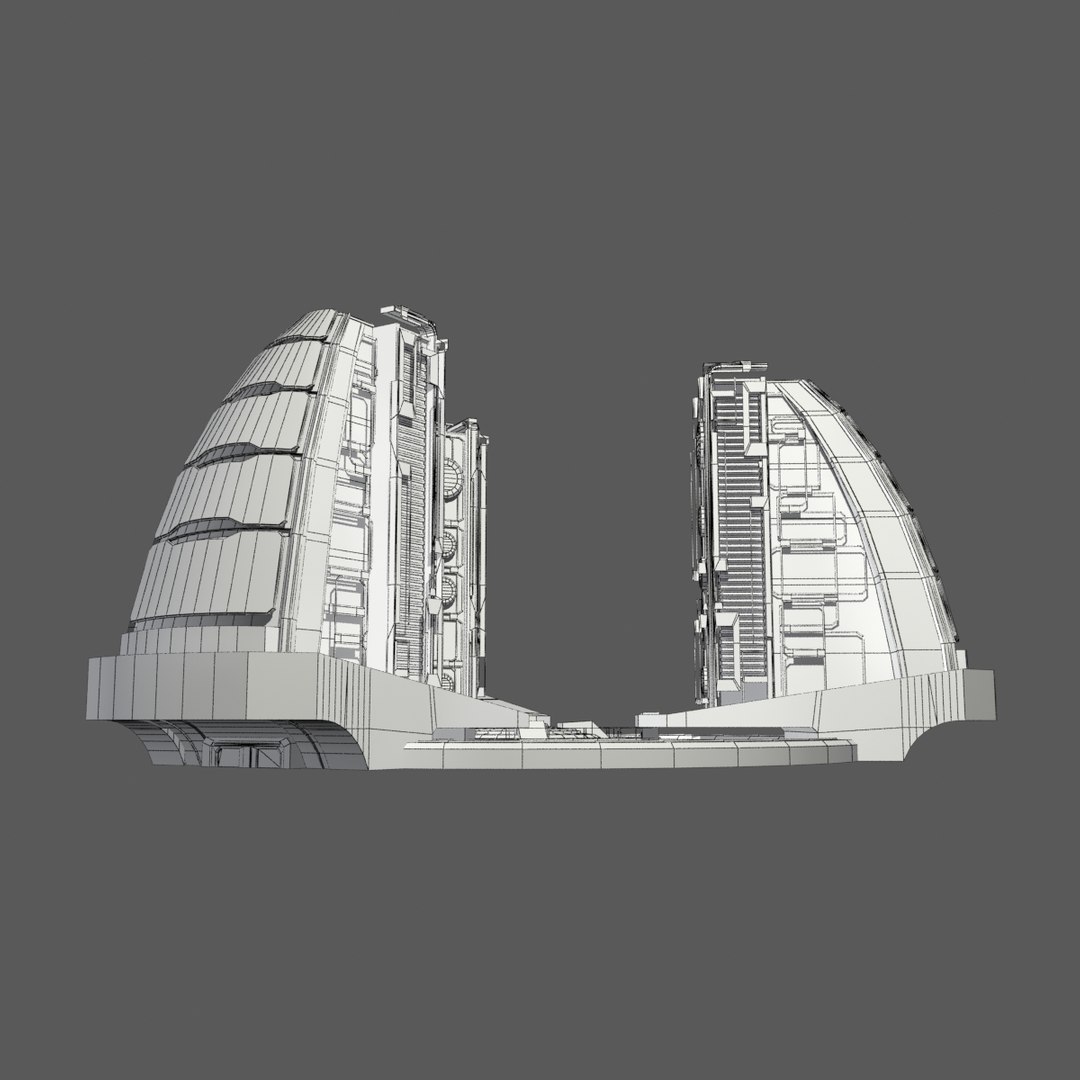 3d - Sci Fi Building