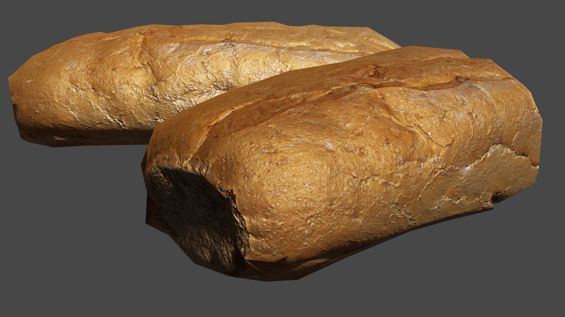 Walnut Bread 3D PBR Low-poly 3D model3D模型 - TurboSquid 1979369
