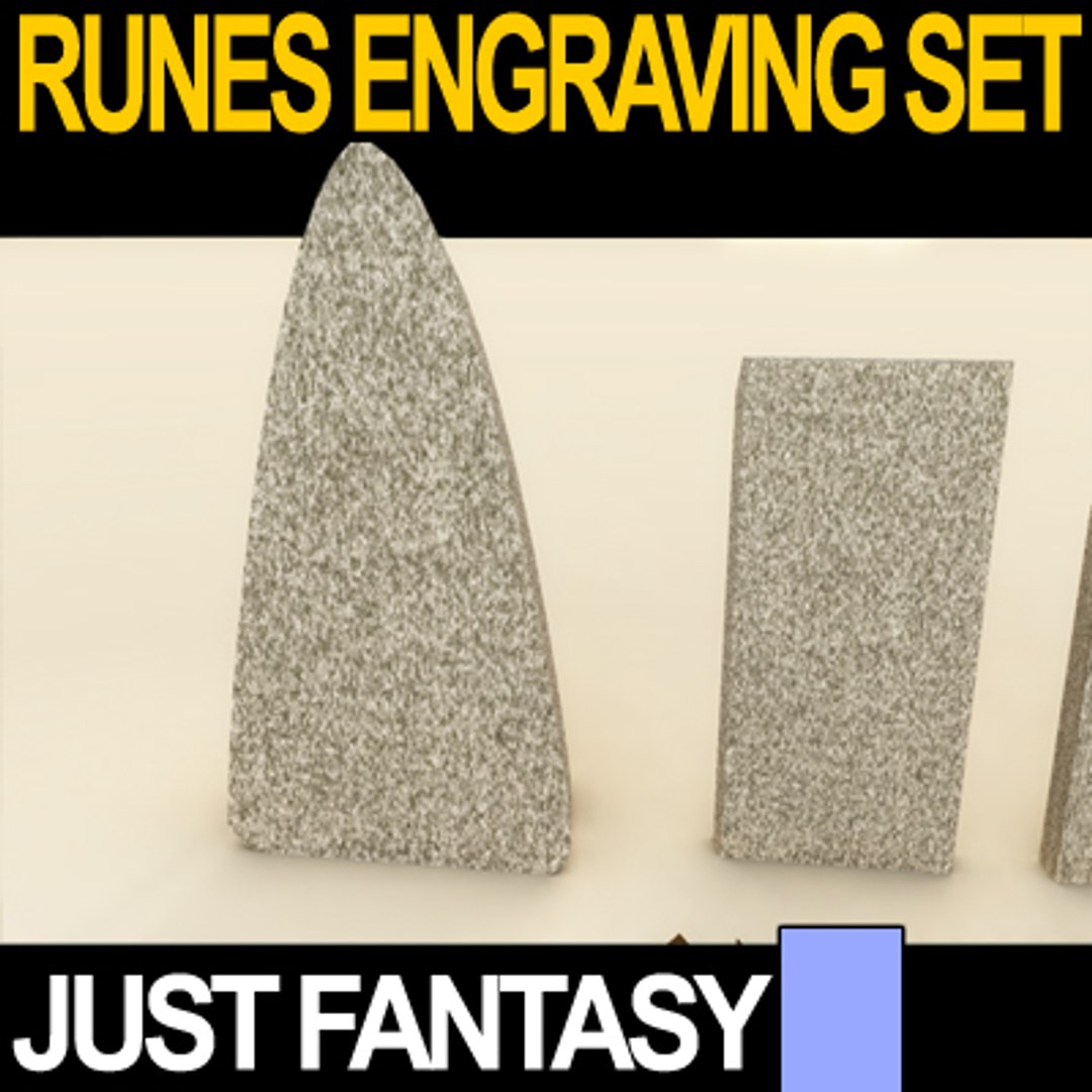 3d complete set runes engraved