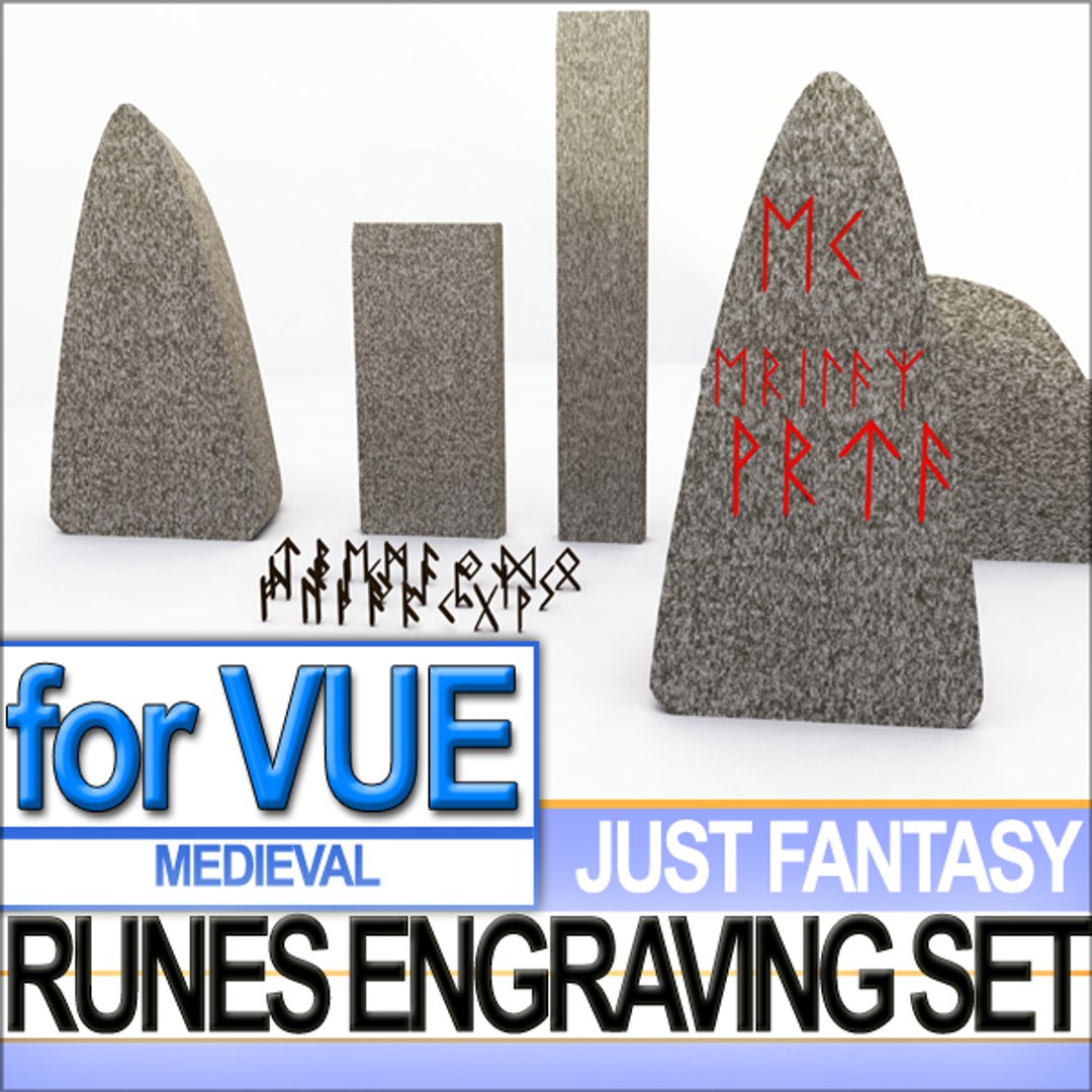 3d complete set runes engraved 3d complete set runes engraved