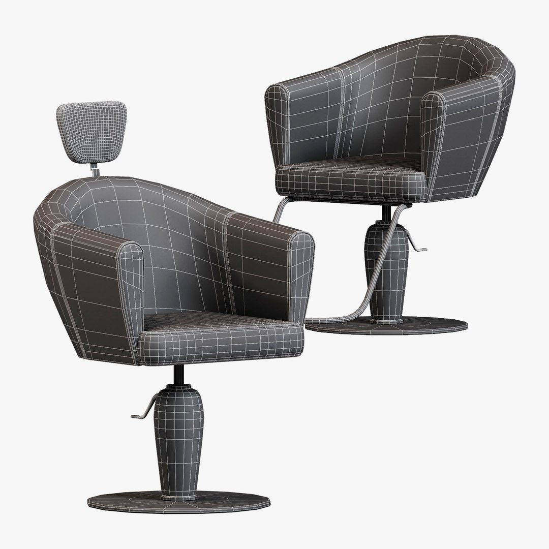 Maletti MUSETTE Barber Chair 3D Model - TurboSquid 2084413