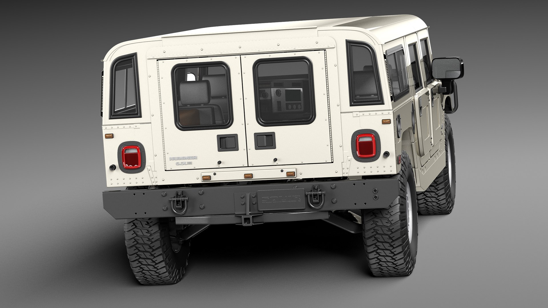 Hummer H1 1992 3d Model