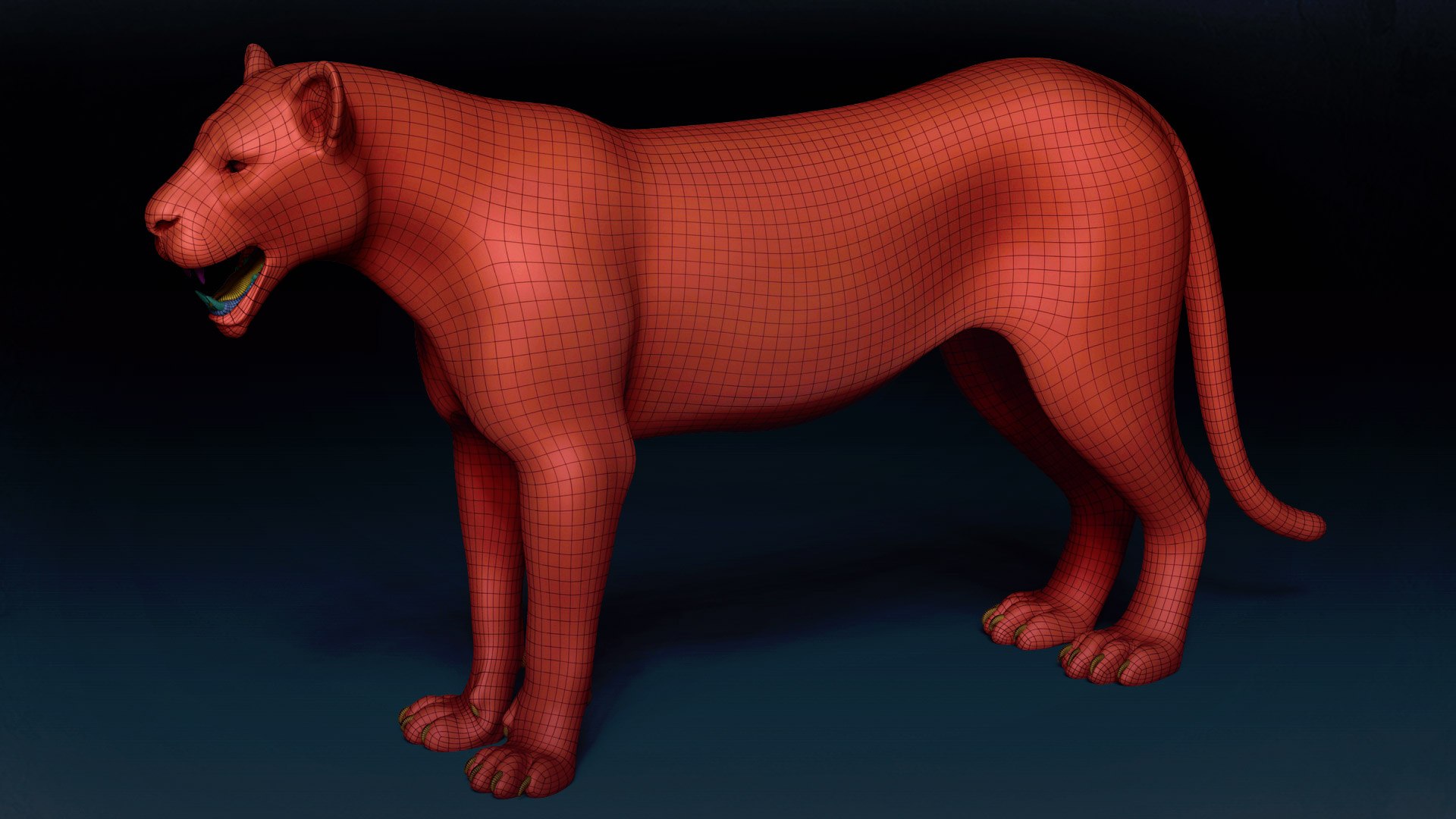 3D Model Lioness Base Mesh 3D Model - TurboSquid 1863225