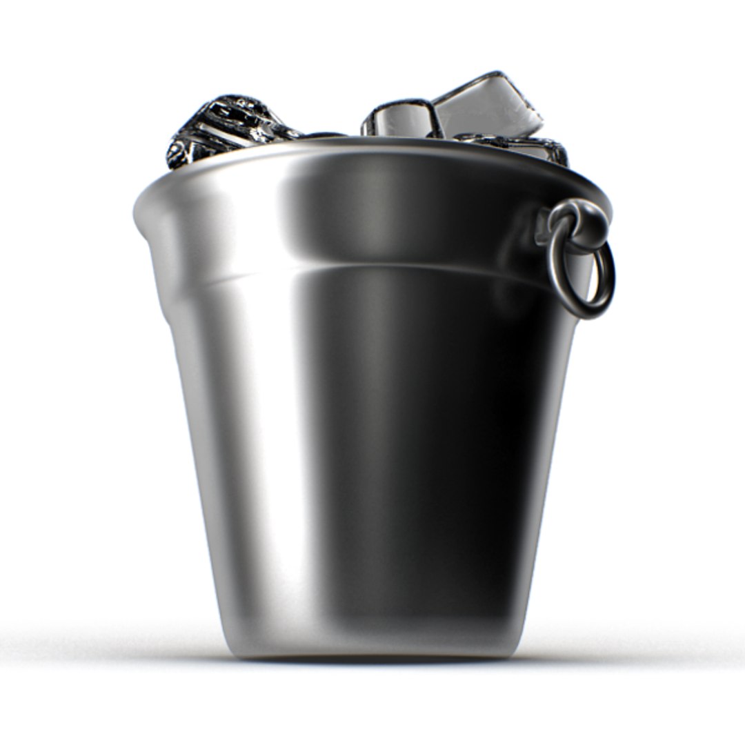 3d Bucket Ice Model