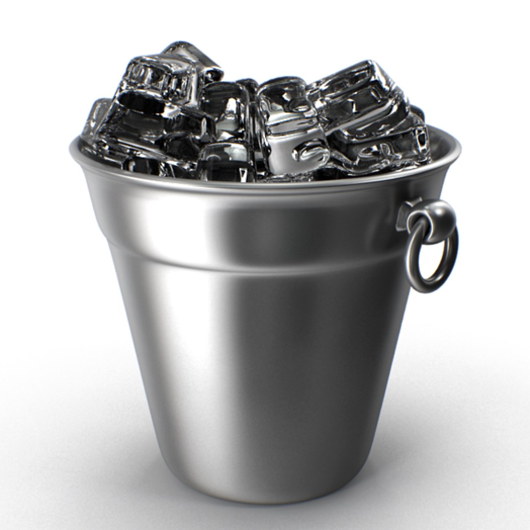 3d Bucket Ice Model