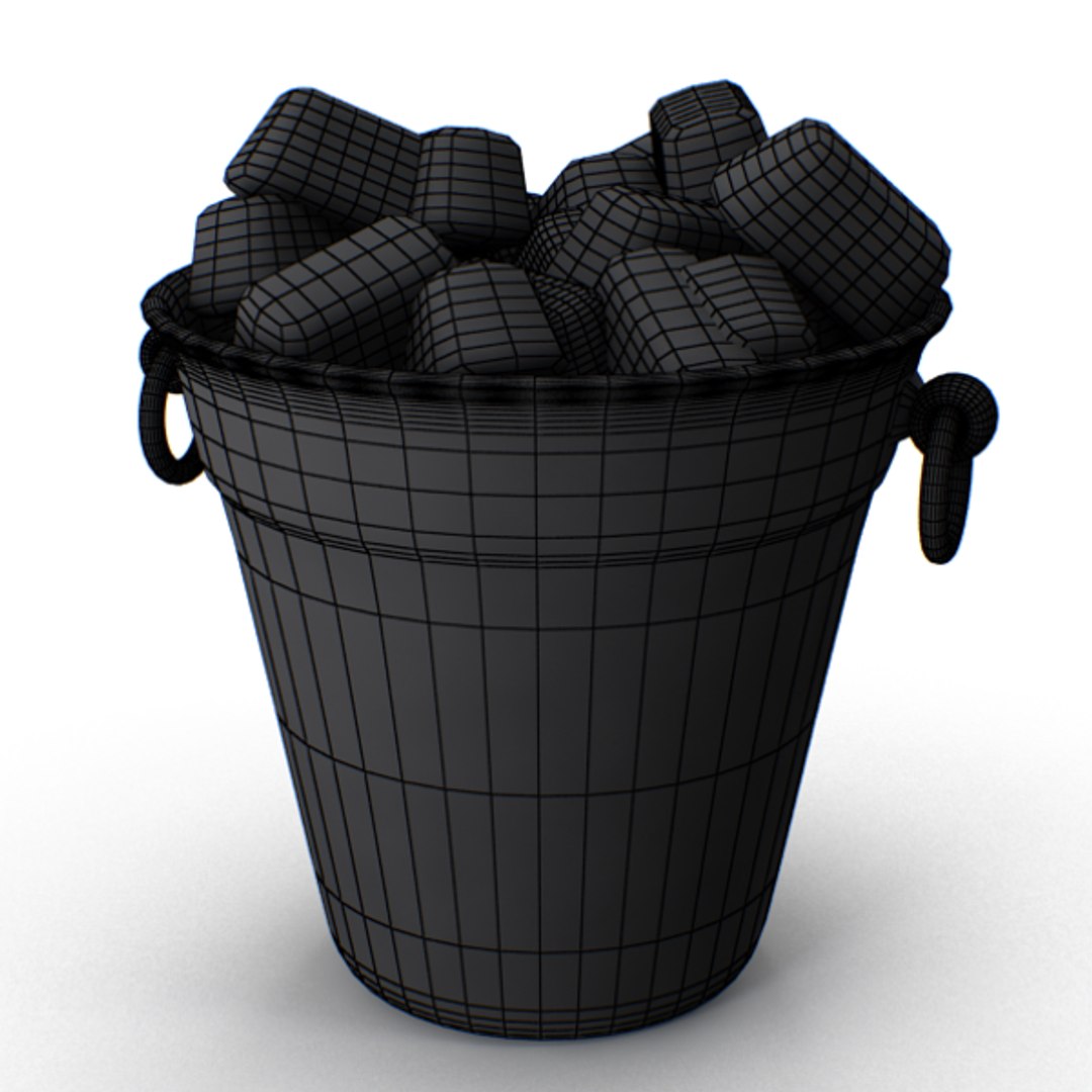 3d Bucket Ice Model
