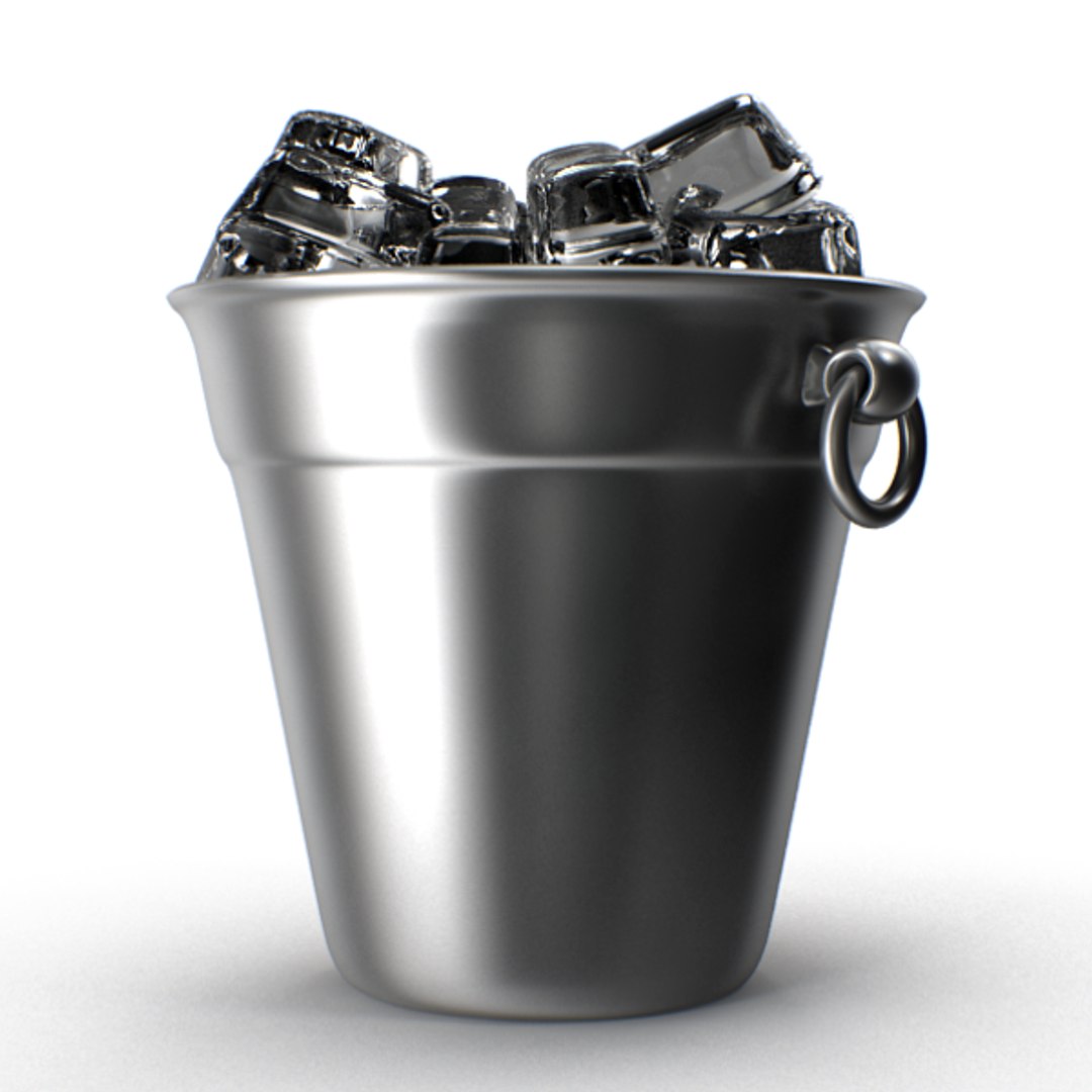 3d Bucket Ice Model