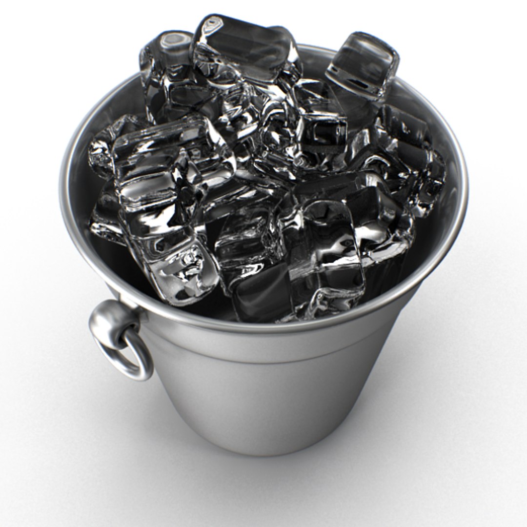 3d Bucket Ice Model