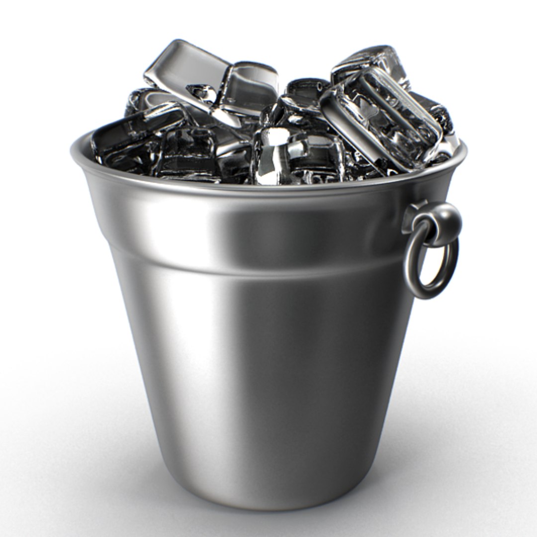 3d Bucket Ice Model