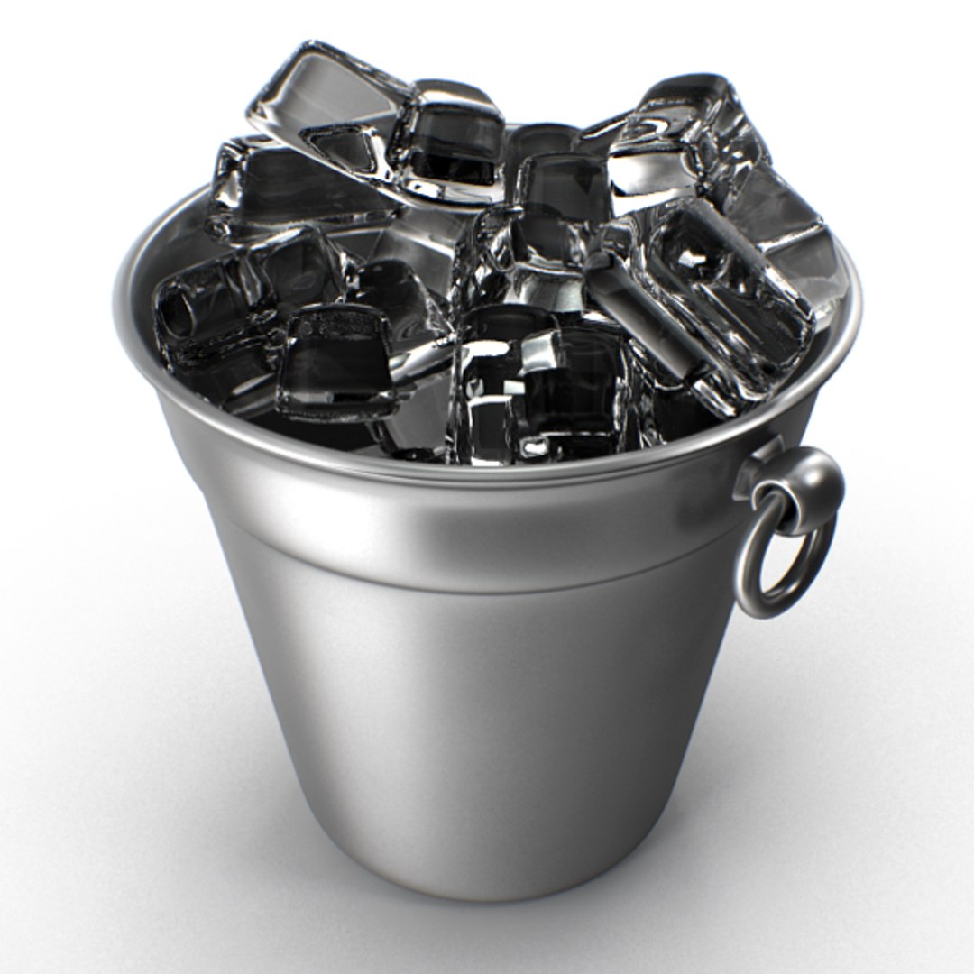 3d Bucket Ice Model
