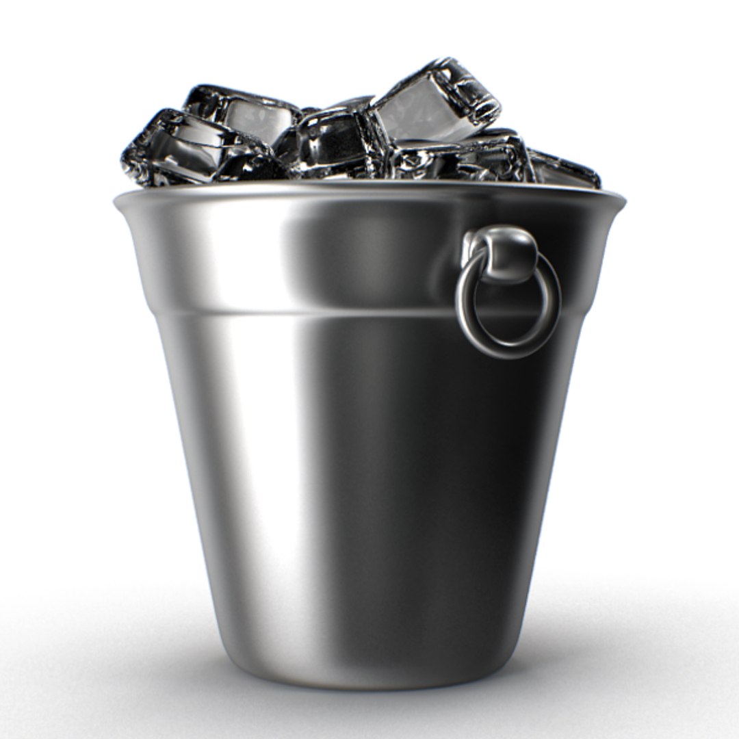 3d Bucket Ice Model