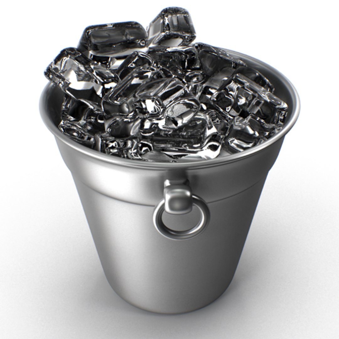 3d Bucket Ice Model
