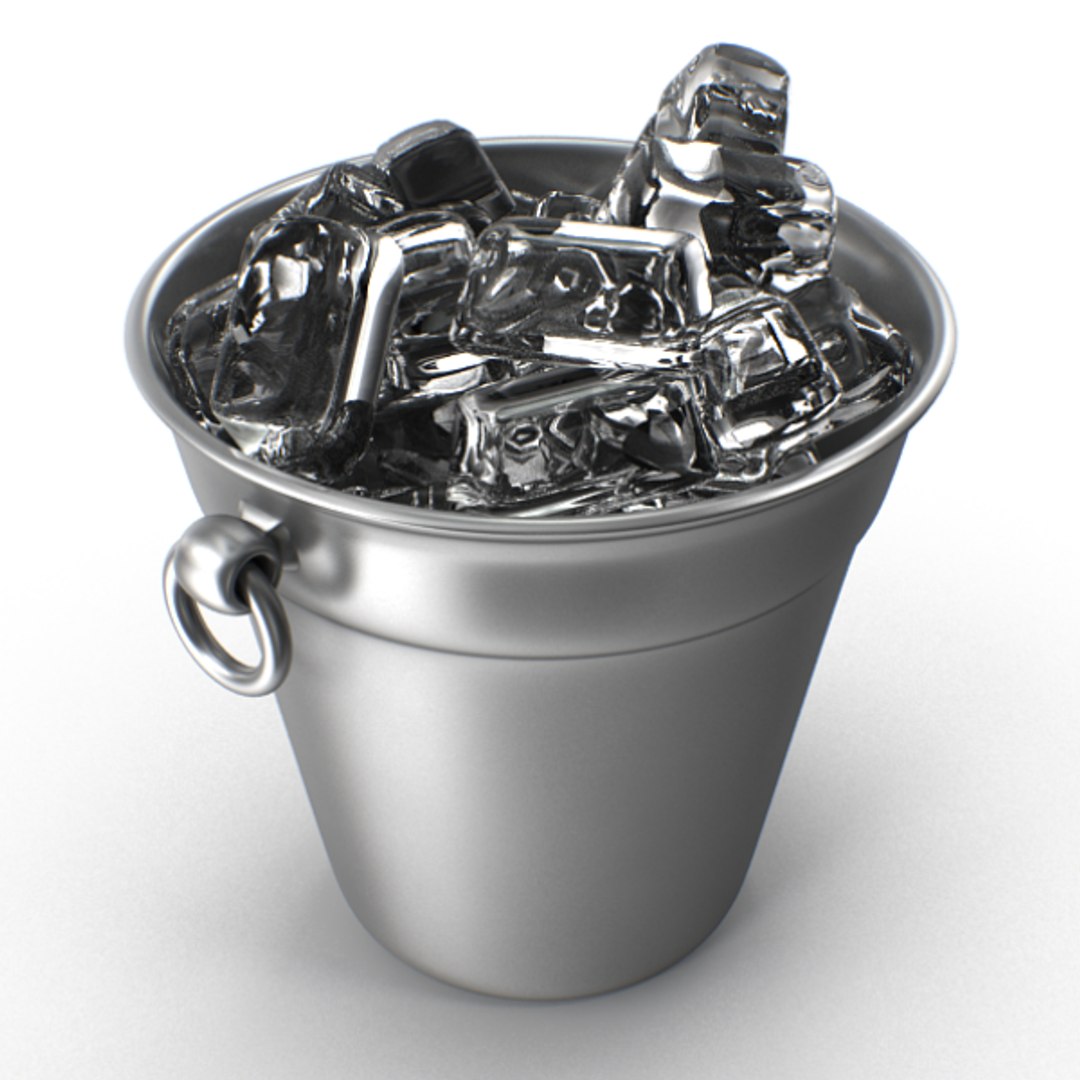 3d Bucket Ice Model