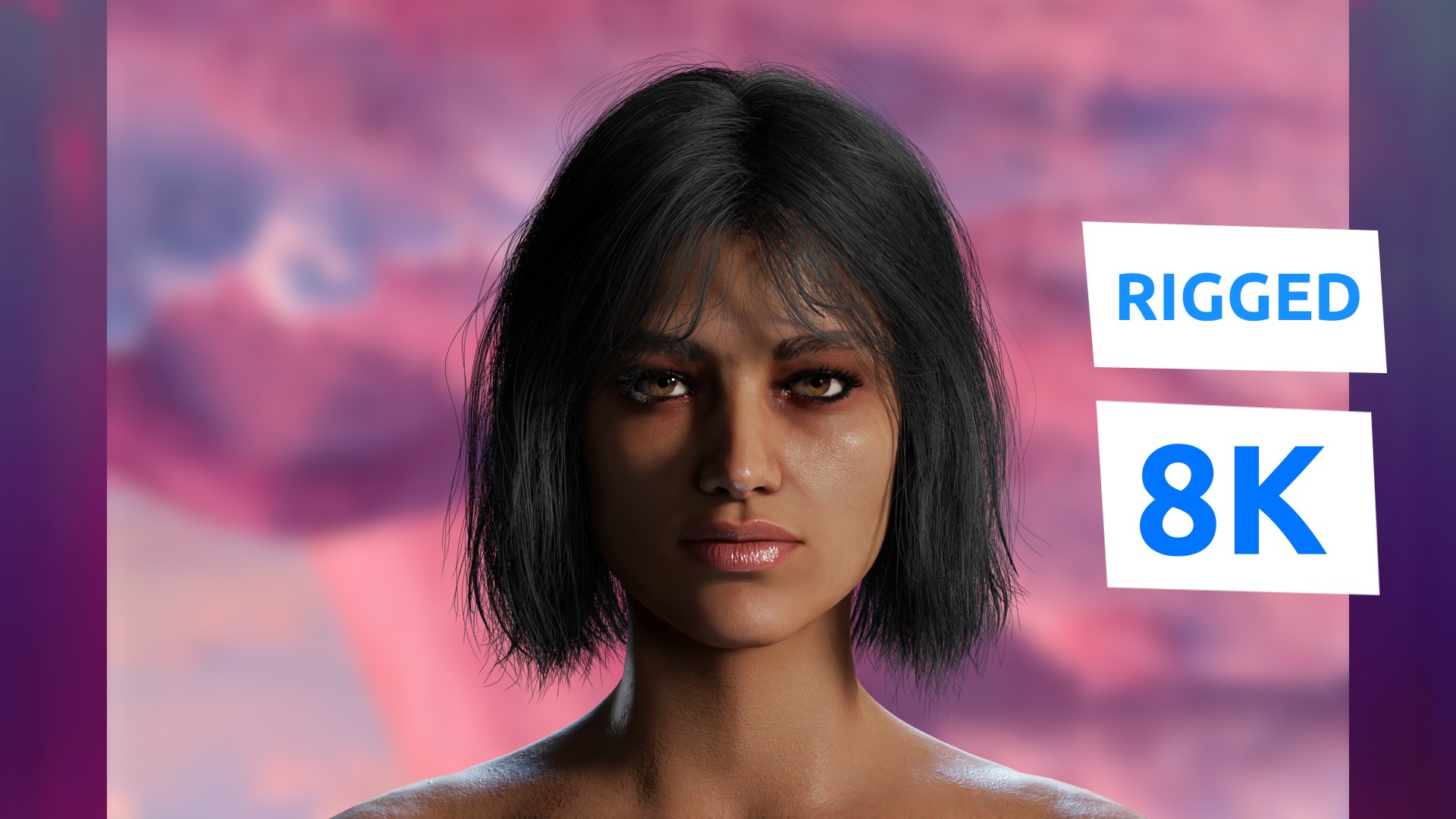 Photorealistic Human - Nina Rigged 3d Model For Blender 3D Model ...