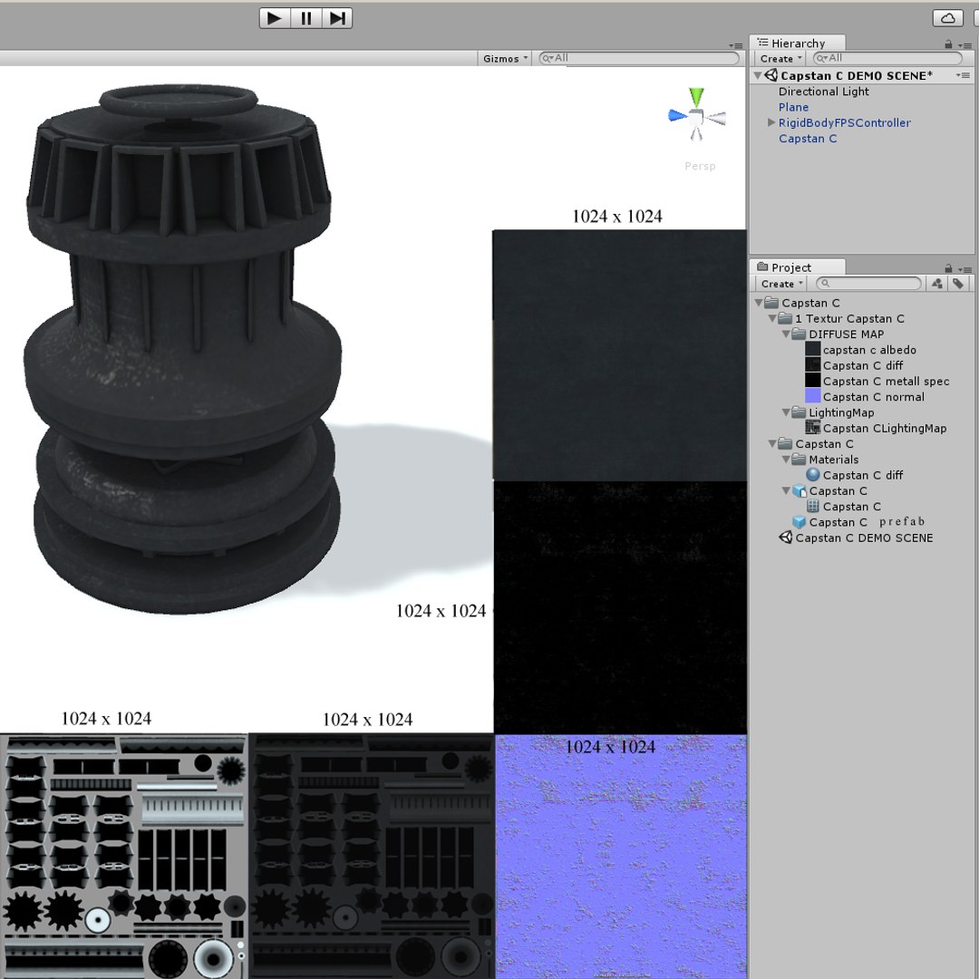 Capstan C 3D Model - TurboSquid 1197252