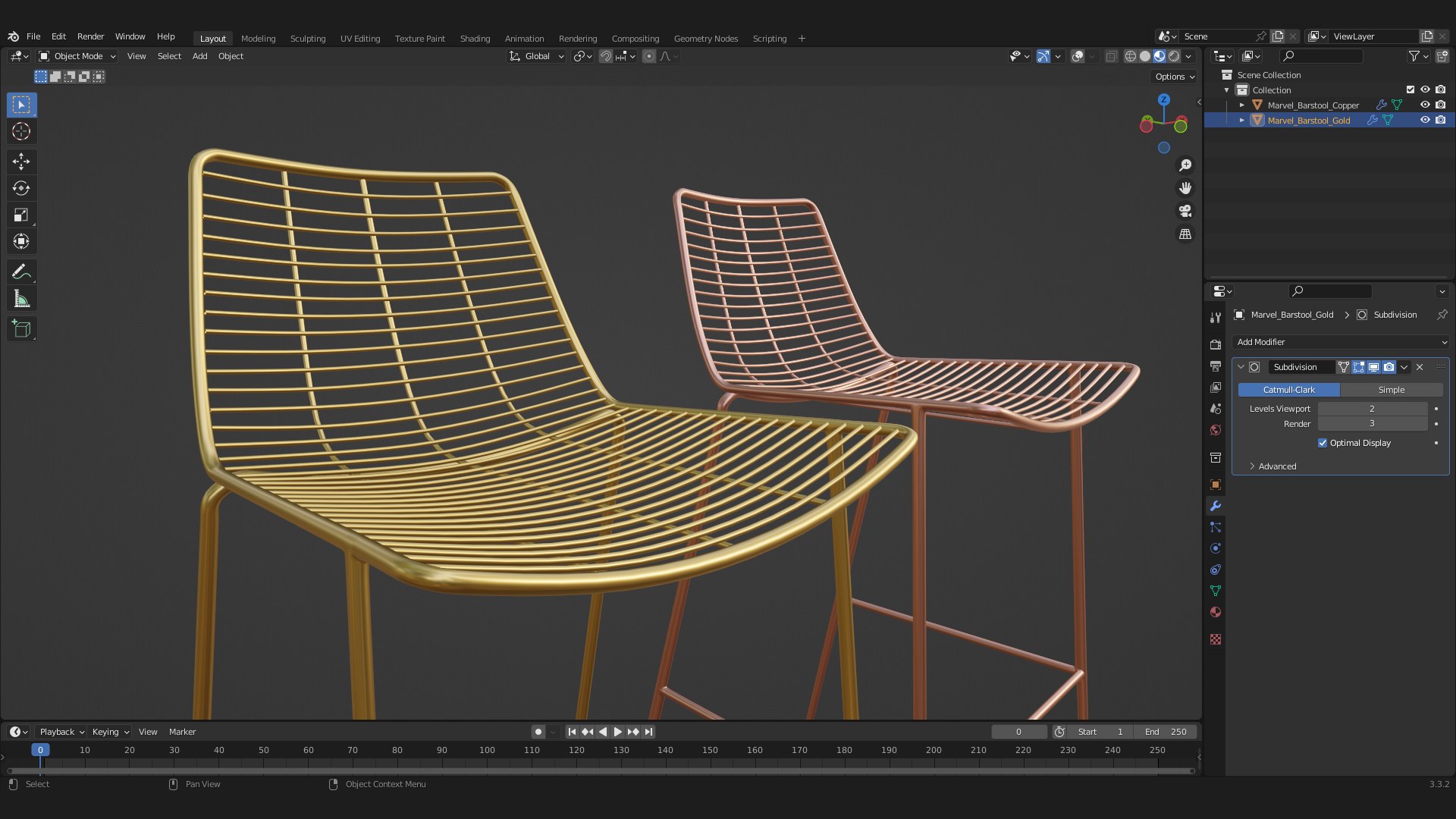 3D Marvel Barstool By MADE - TurboSquid 2023595