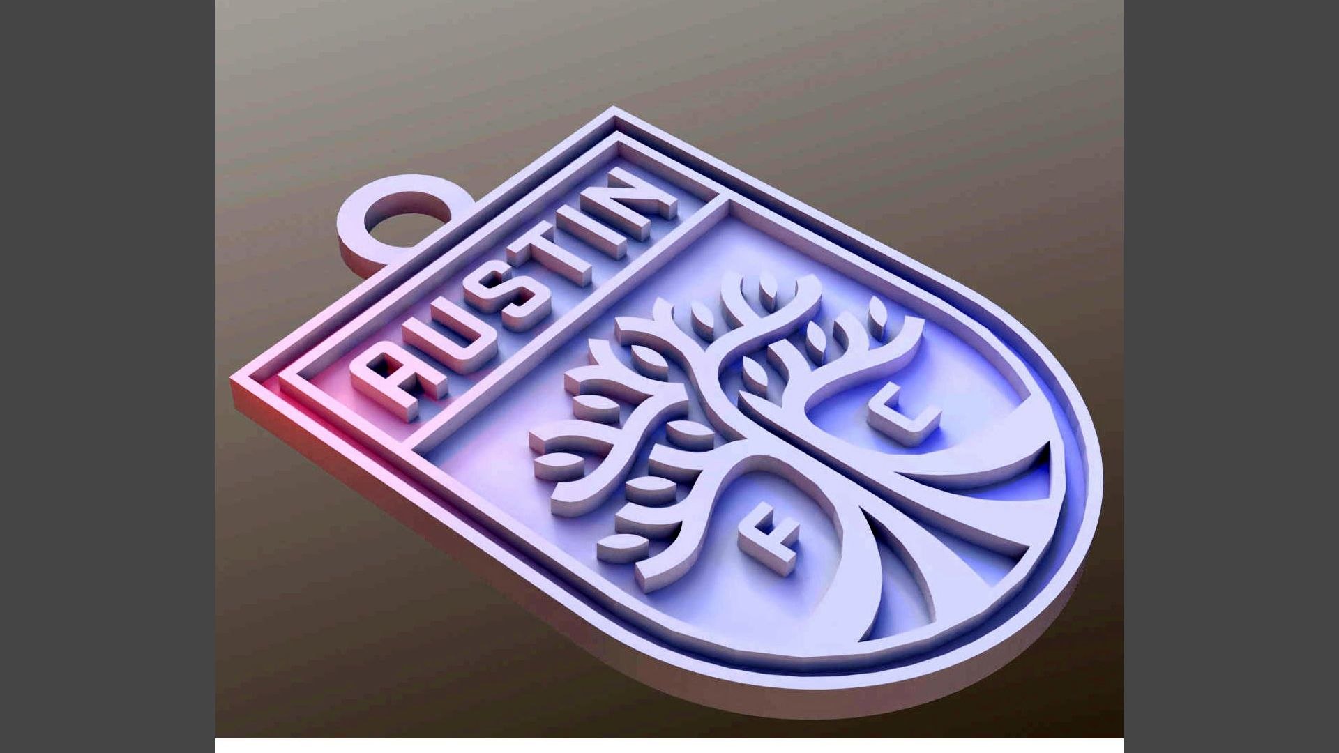 3D Model Austin FC Club Logo Keychan Printable And Renderable ...