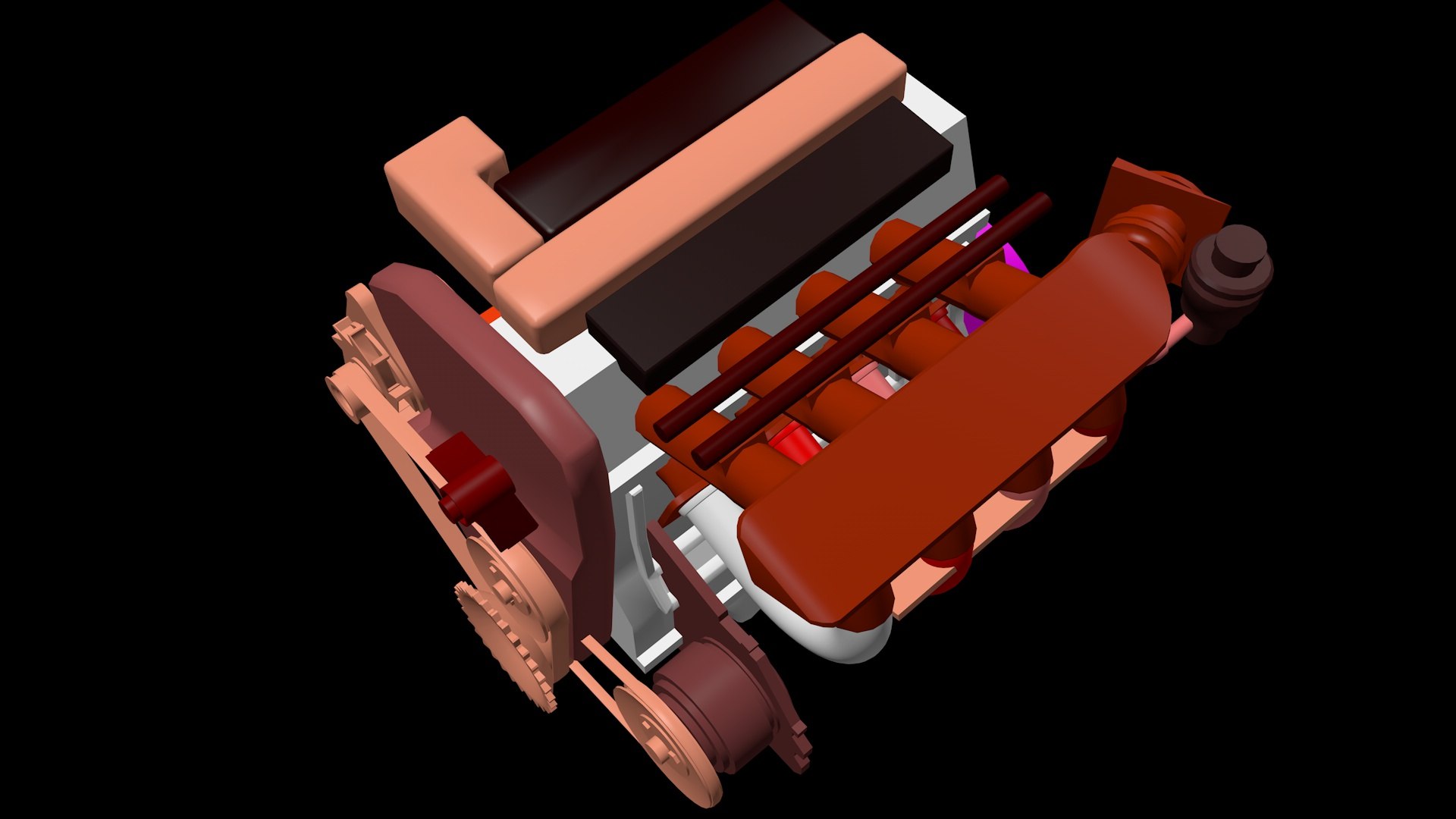 3D car engine - TurboSquid 2086906