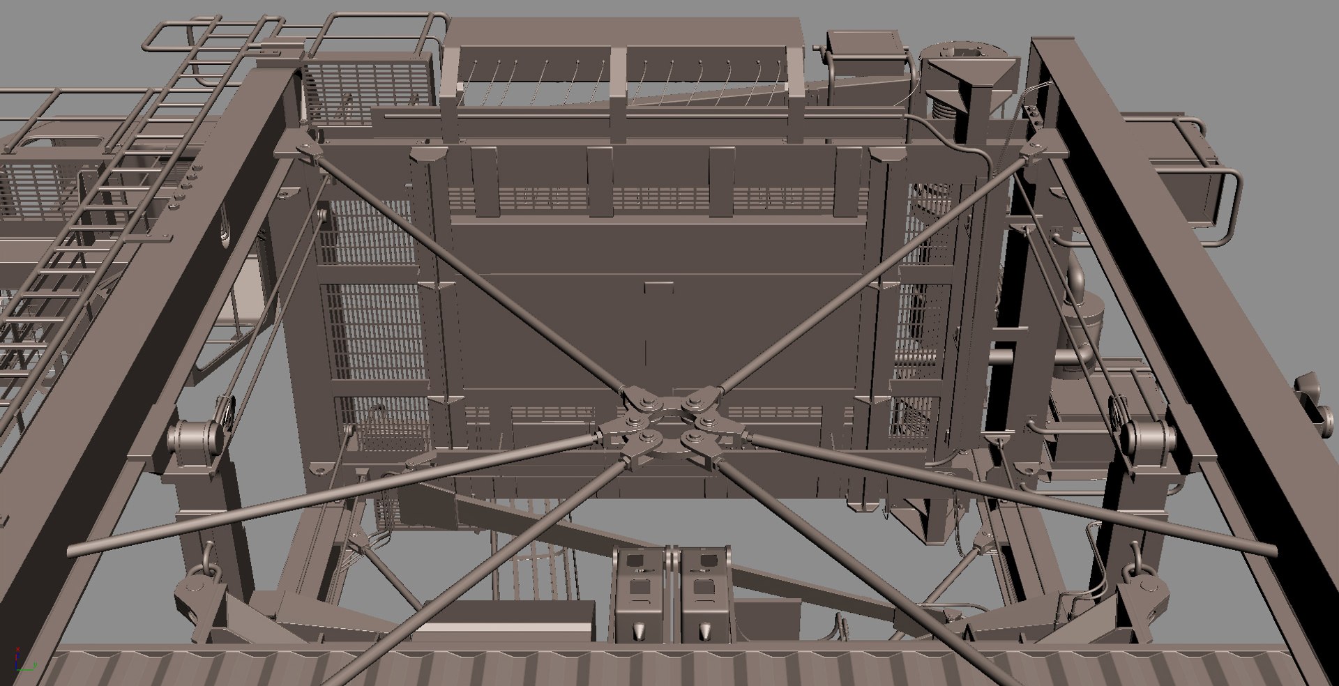 Straddle carrier generic 3D model - TurboSquid 1407792