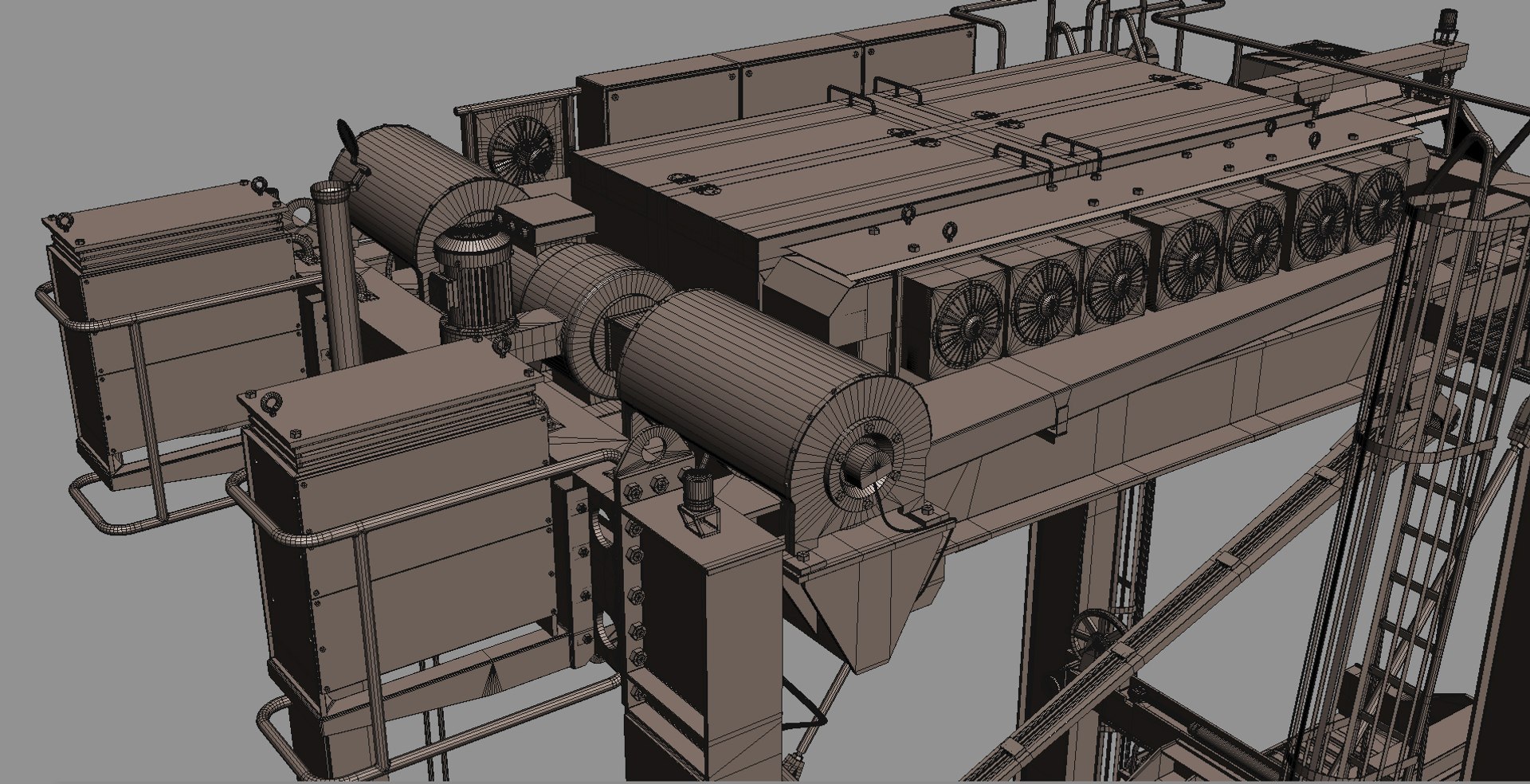Straddle carrier generic 3D model - TurboSquid 1407792
