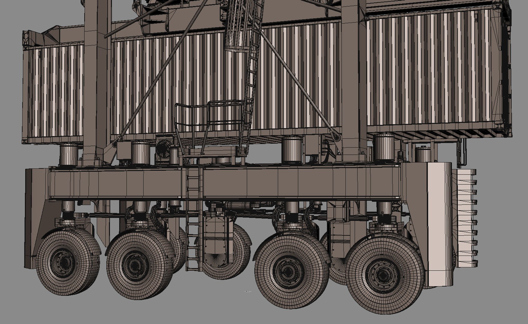 Straddle carrier generic 3D model - TurboSquid 1407792