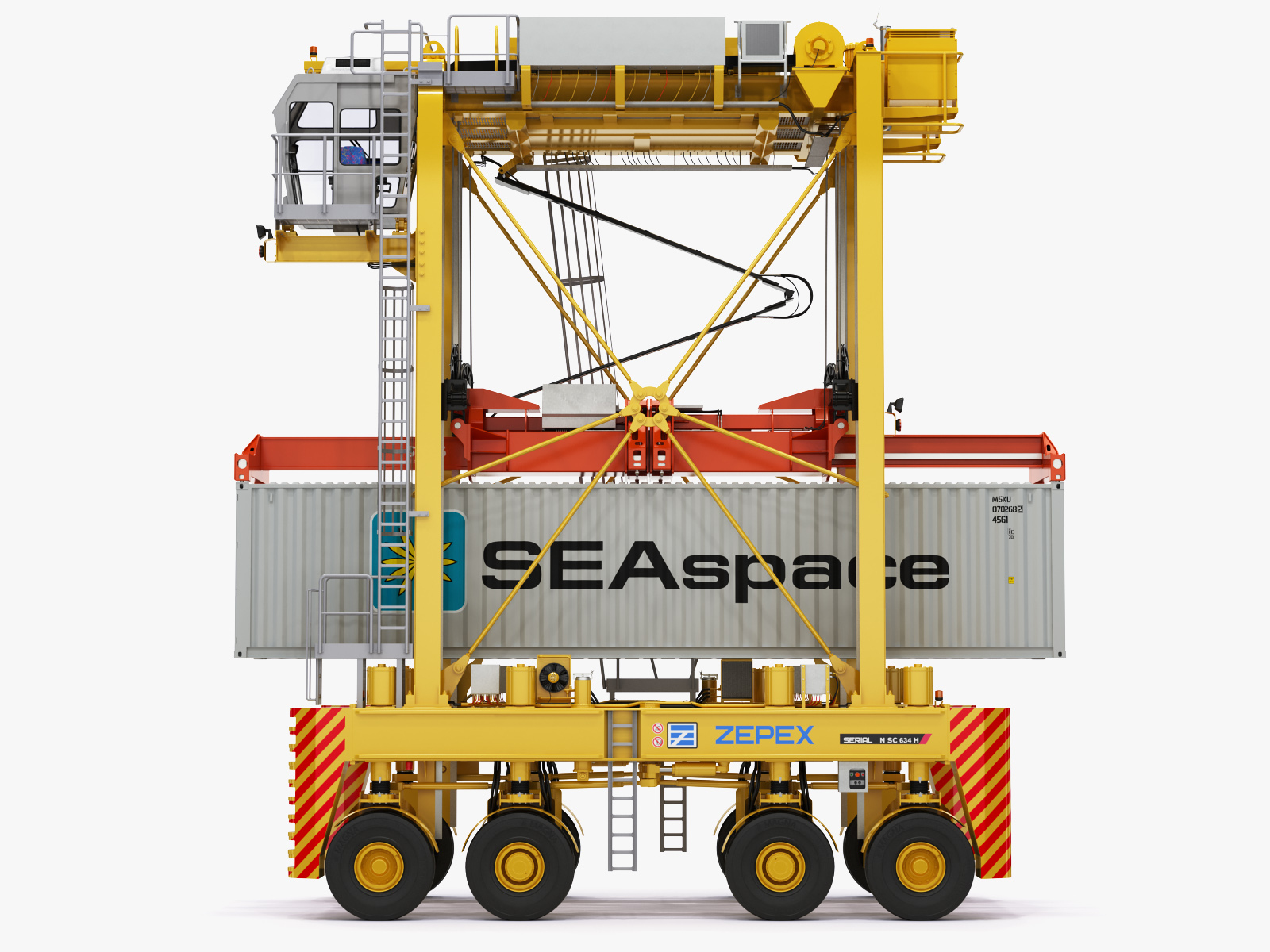 Straddle carrier generic 3D model - TurboSquid 1407792